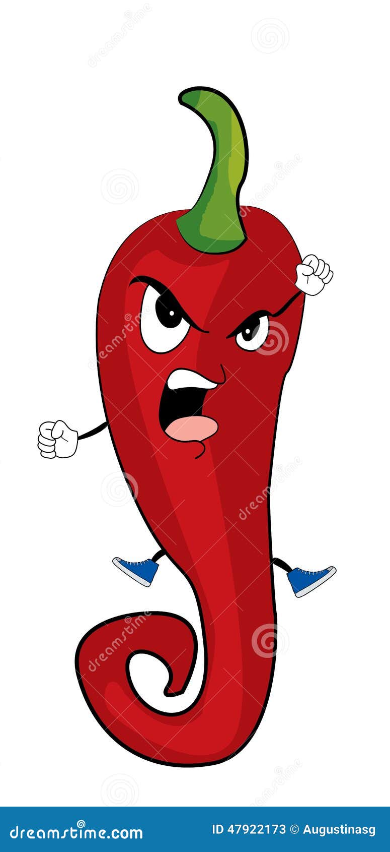 Angry Chilli Cartoon | CartoonDealer.com #47922173