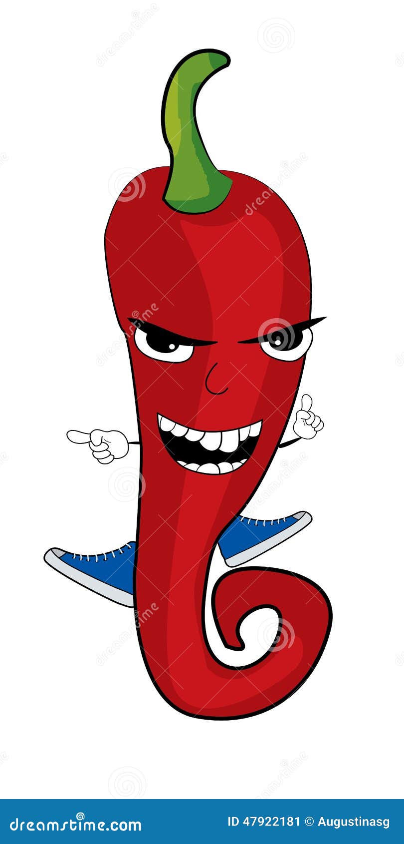 Angry Chilli Cartoon | CartoonDealer.com #47922173