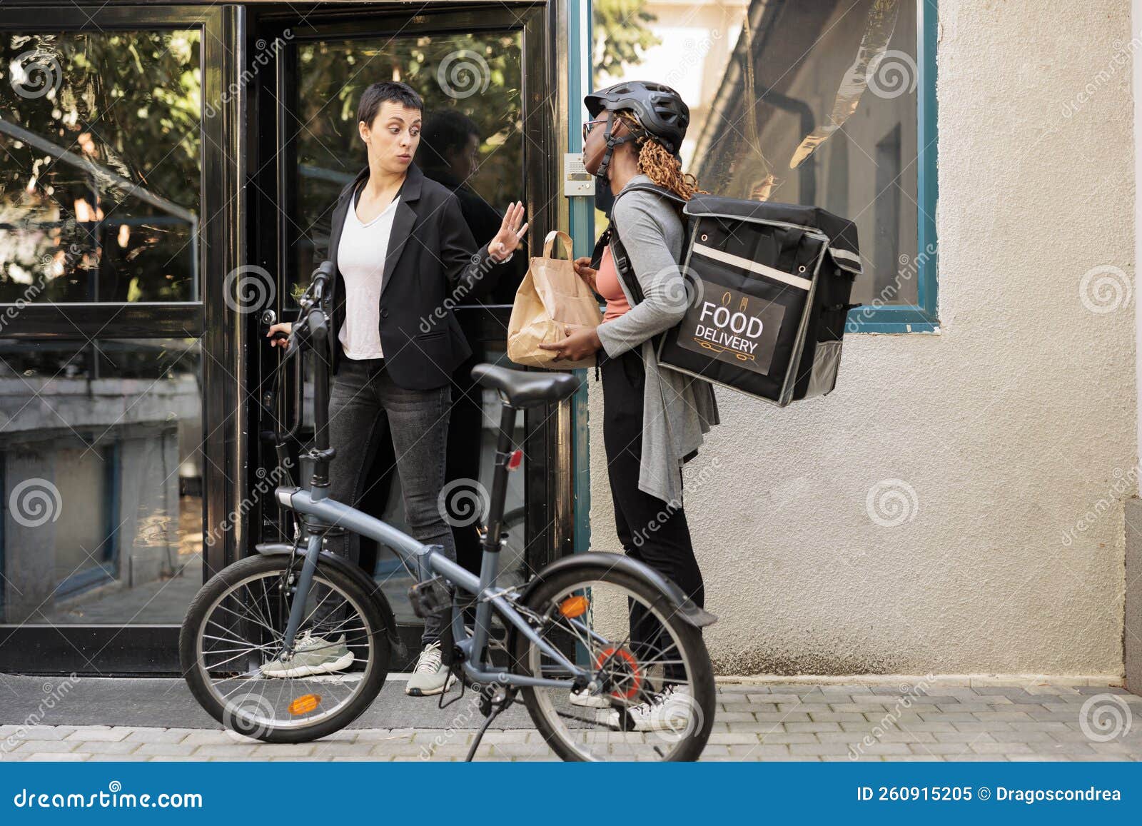 Angry Client Refuse Taking Wrong Food Order Stock Image - Image of ...