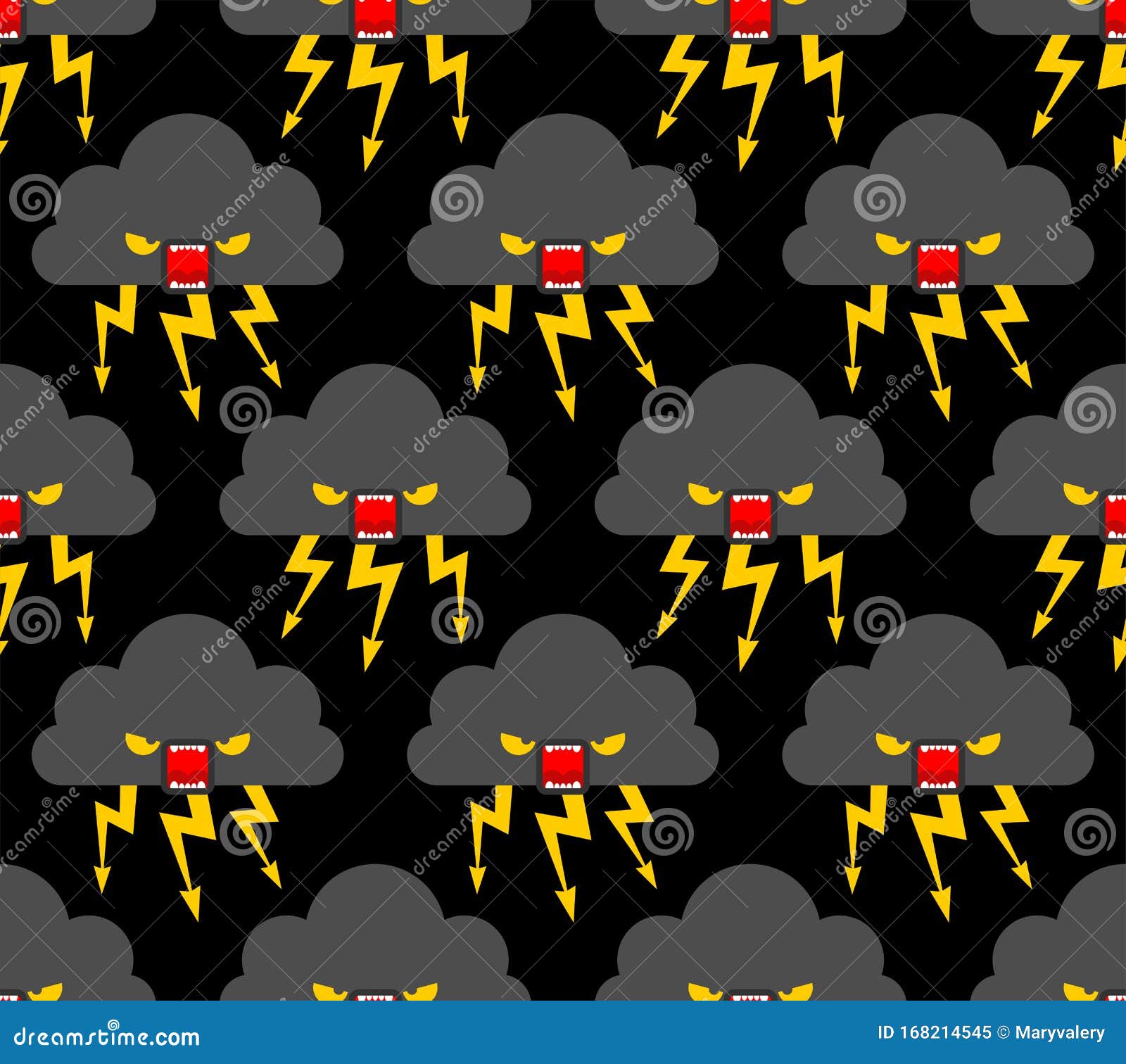 Angry Cloud Blowing Wind Cartoon | CartoonDealer.com #110470233