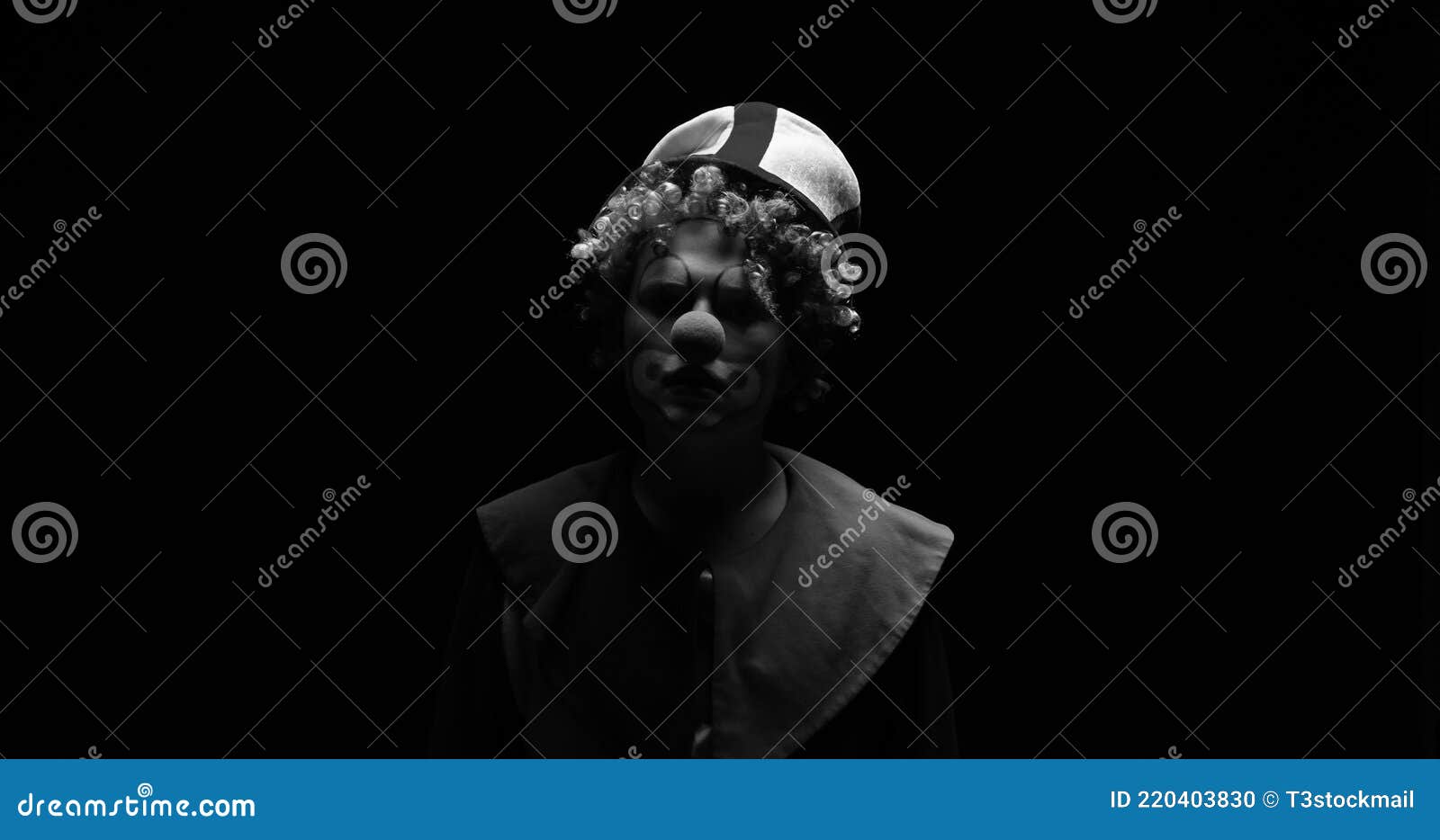 Angry Clown Posing on Camera Stock Footage - Video of actor, frightened ...