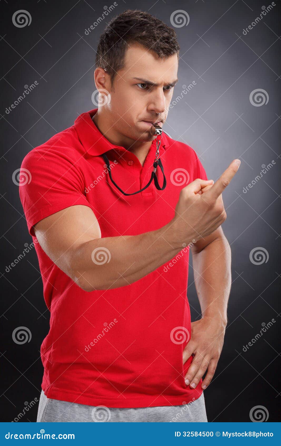 Angry Coach. stock photo. Image of communication, sports - 32584500