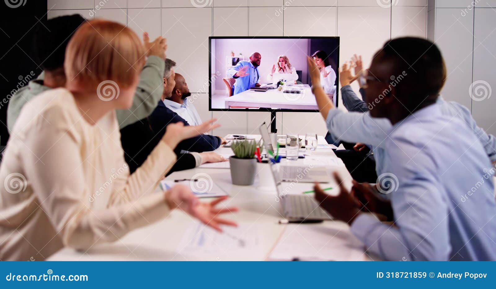Angry Complaining Group of Business People Stock Image - Image of argue ...