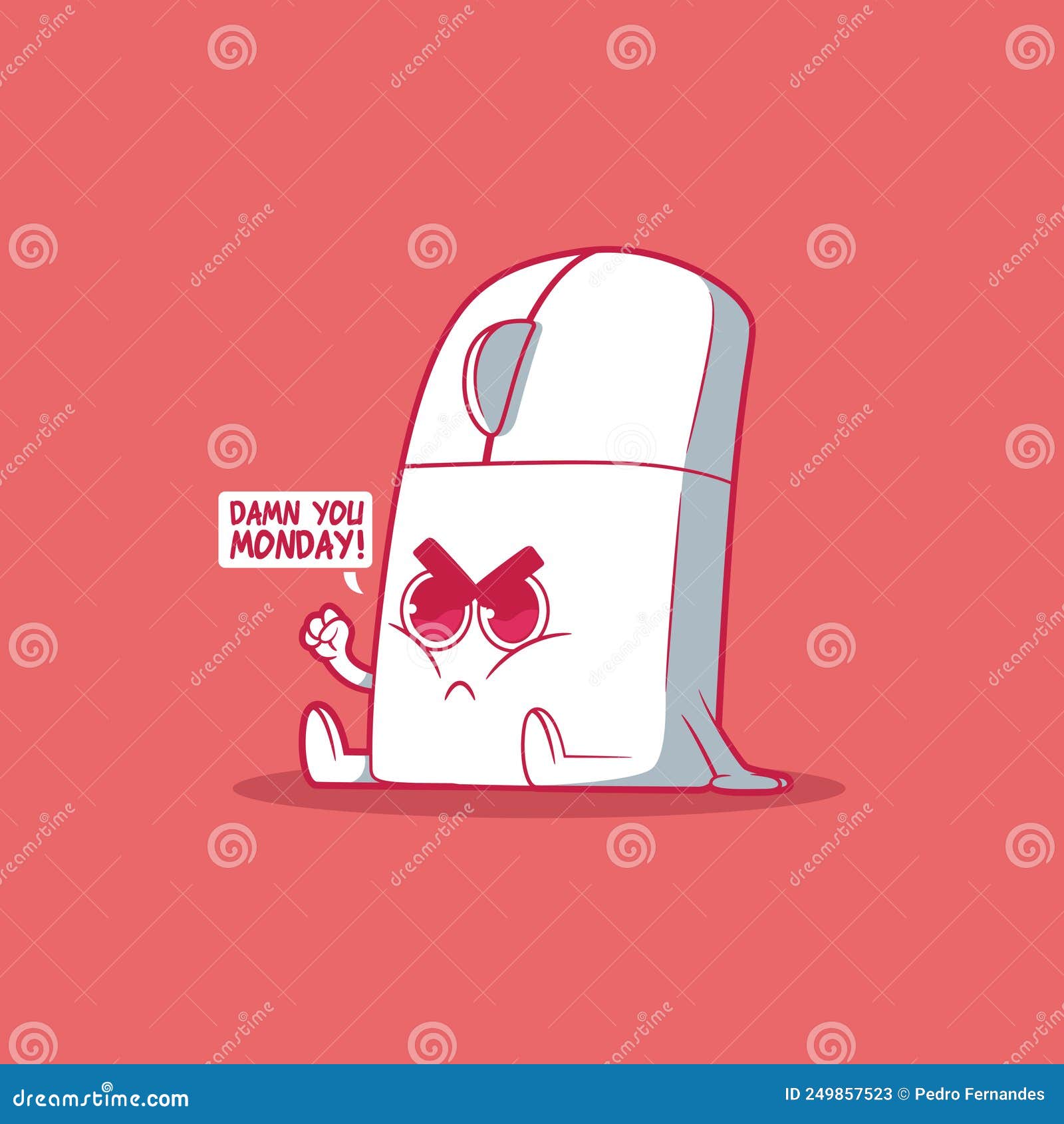 Angry Computer Cartoon Royalty-Free Illustration | CartoonDealer.com ...
