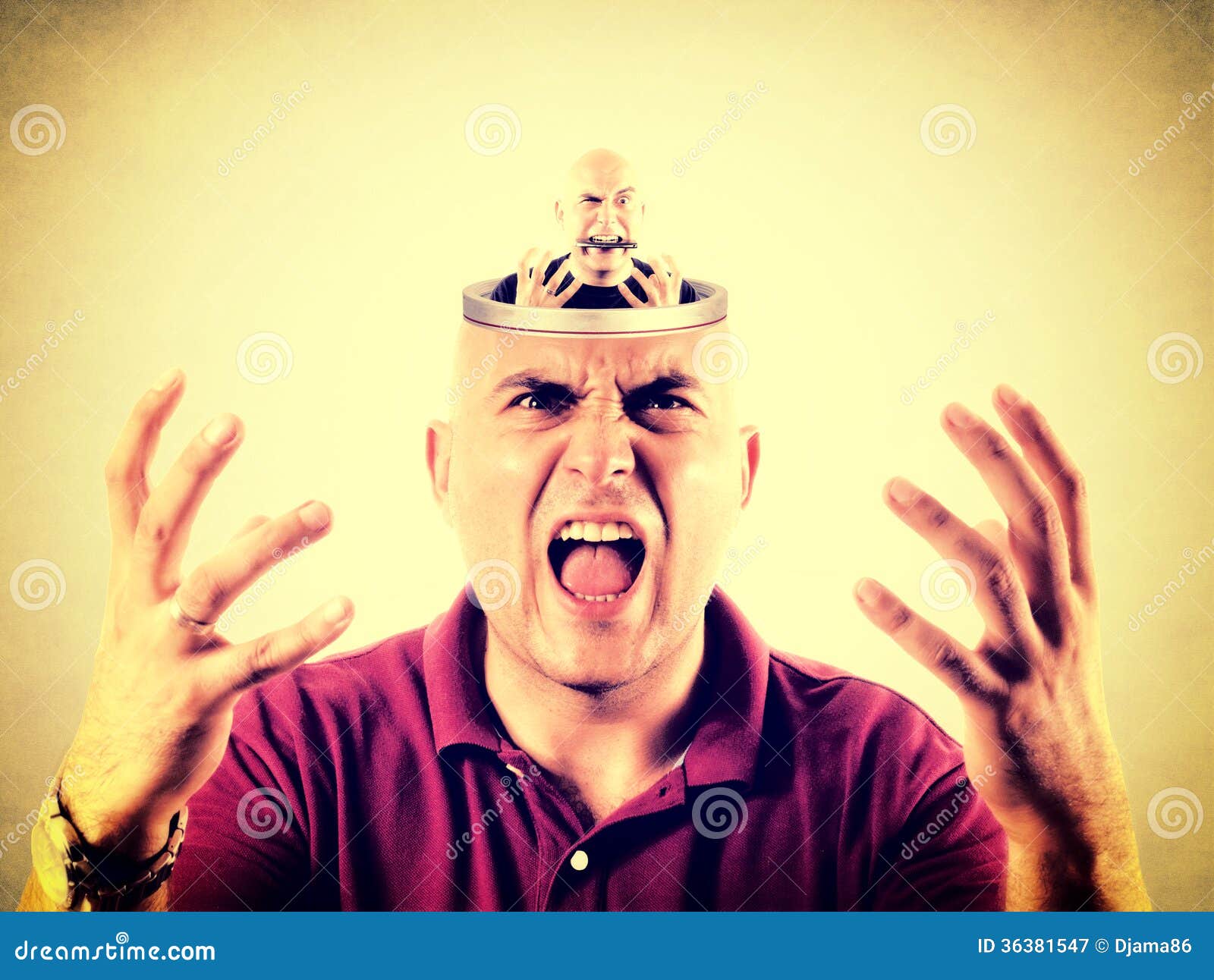 Angry concept stock image. Image of blond, facial, cell - 36381547