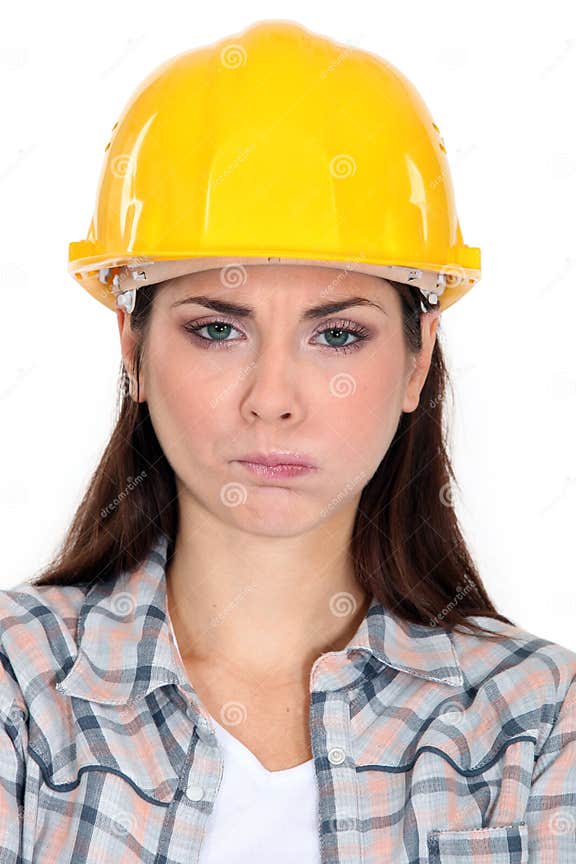 Angry construction worker stock photo. Image of 3035 - 27576488