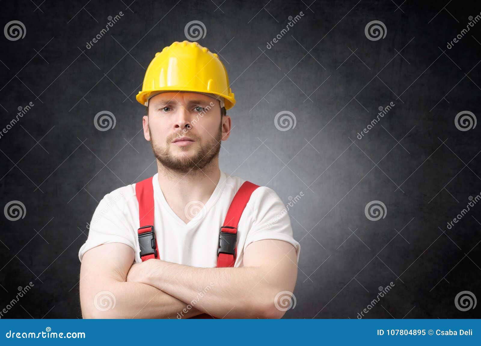 Angry construction worker stock image. Image of angry - 107804895