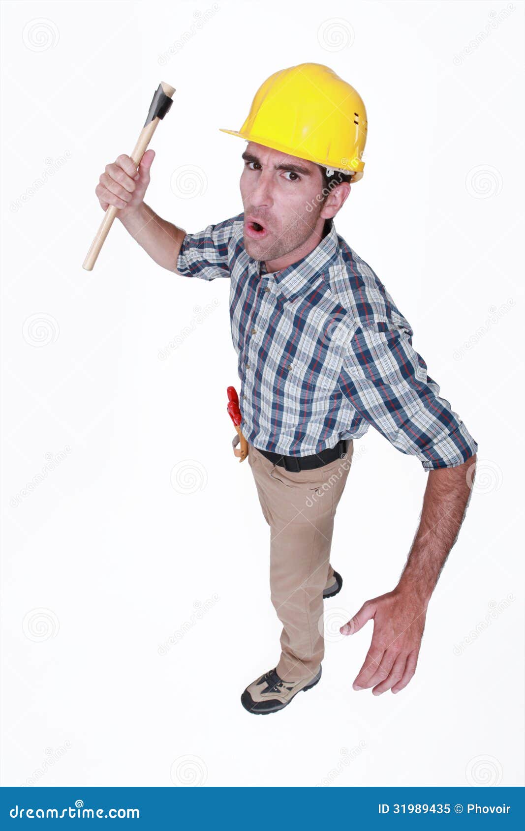 Angry Construction Worker
