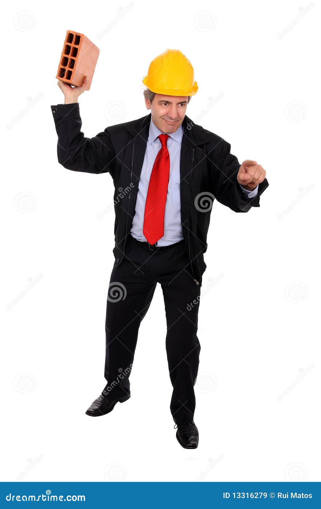 Angry contractor stock image. Image of male, play, hold - 13316279