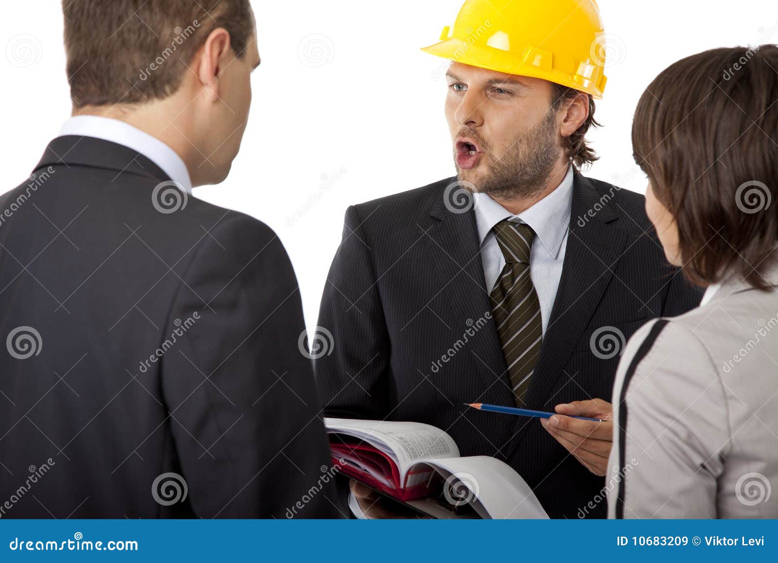 Angry contractor shouting stock image. Image of female - 10683209