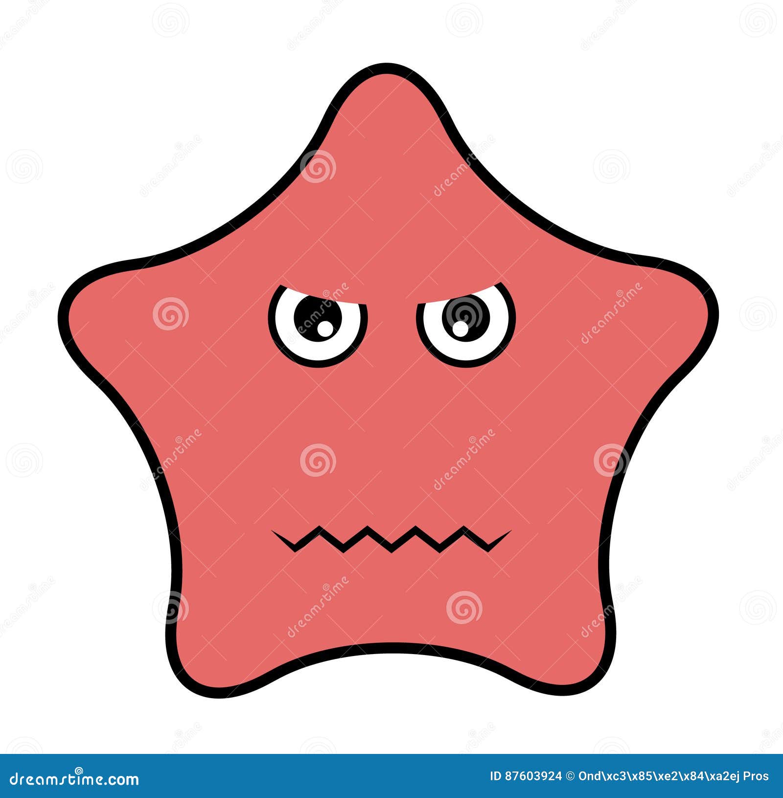 Angry Cool Easy Monster stock vector. Illustration of angry - 87603924