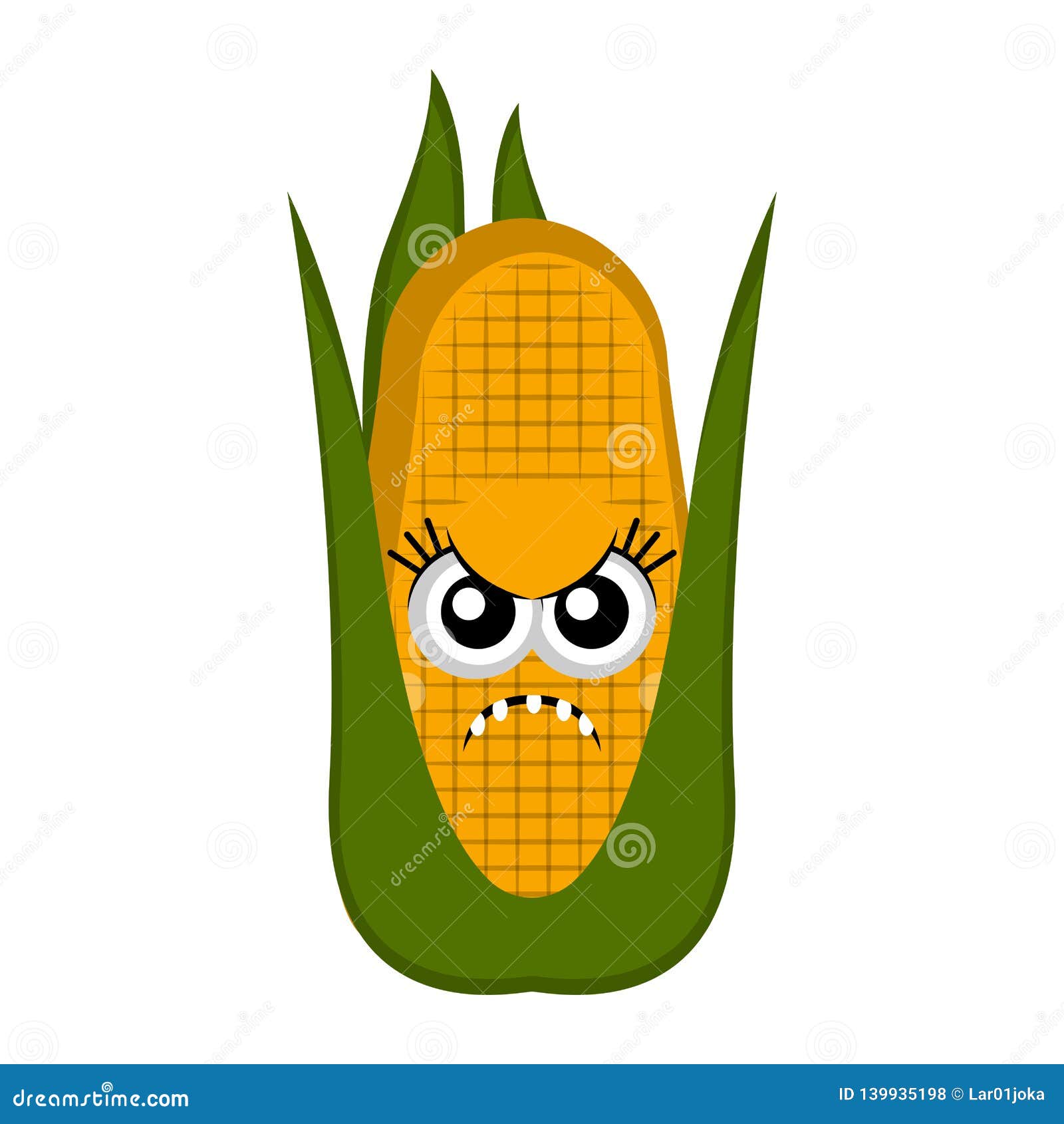 Angry Corn Cartoon | CartoonDealer.com #43414271