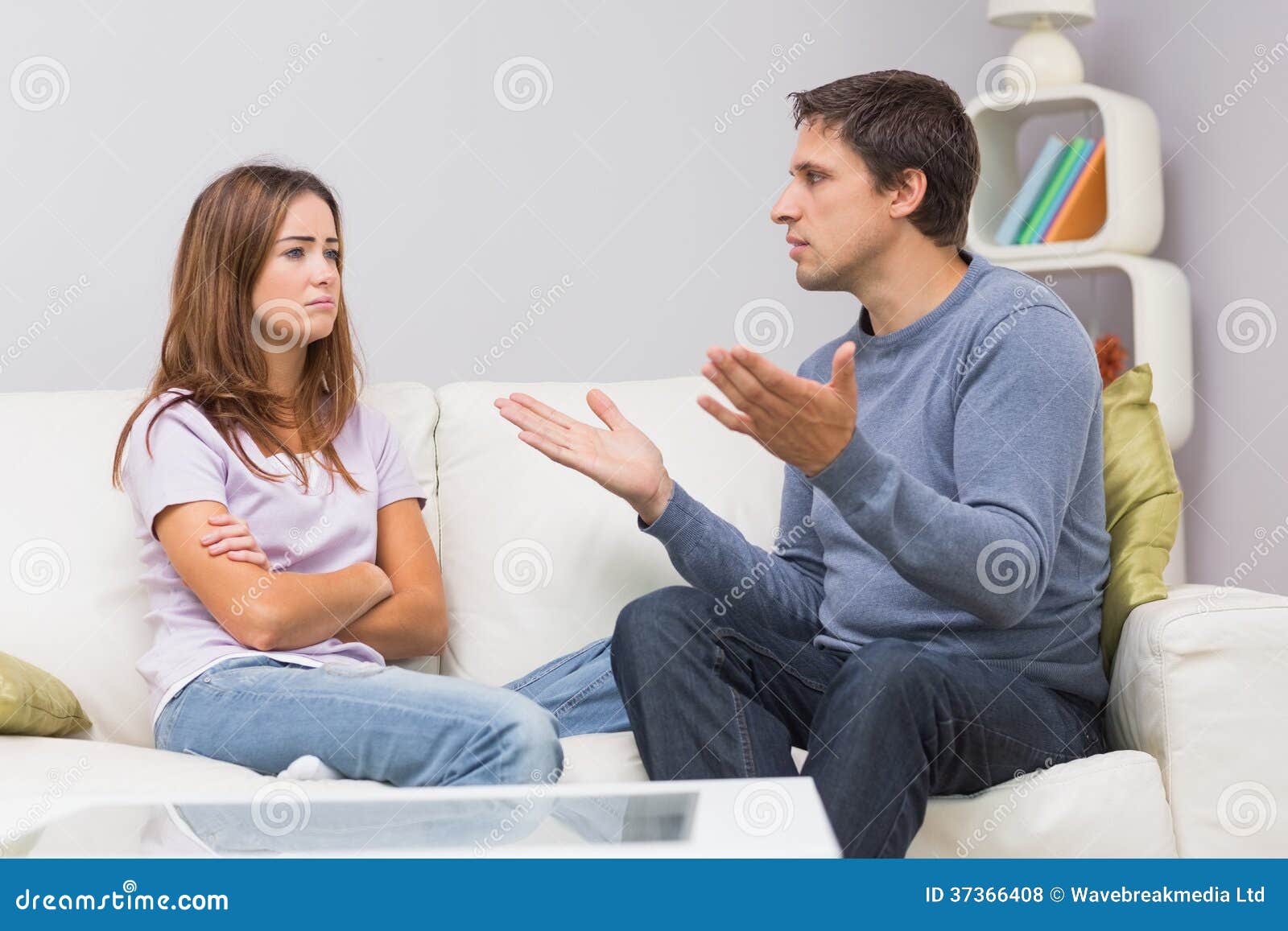 Angry Couple Having an Argument at Home Stock Photo - Image of angry ...