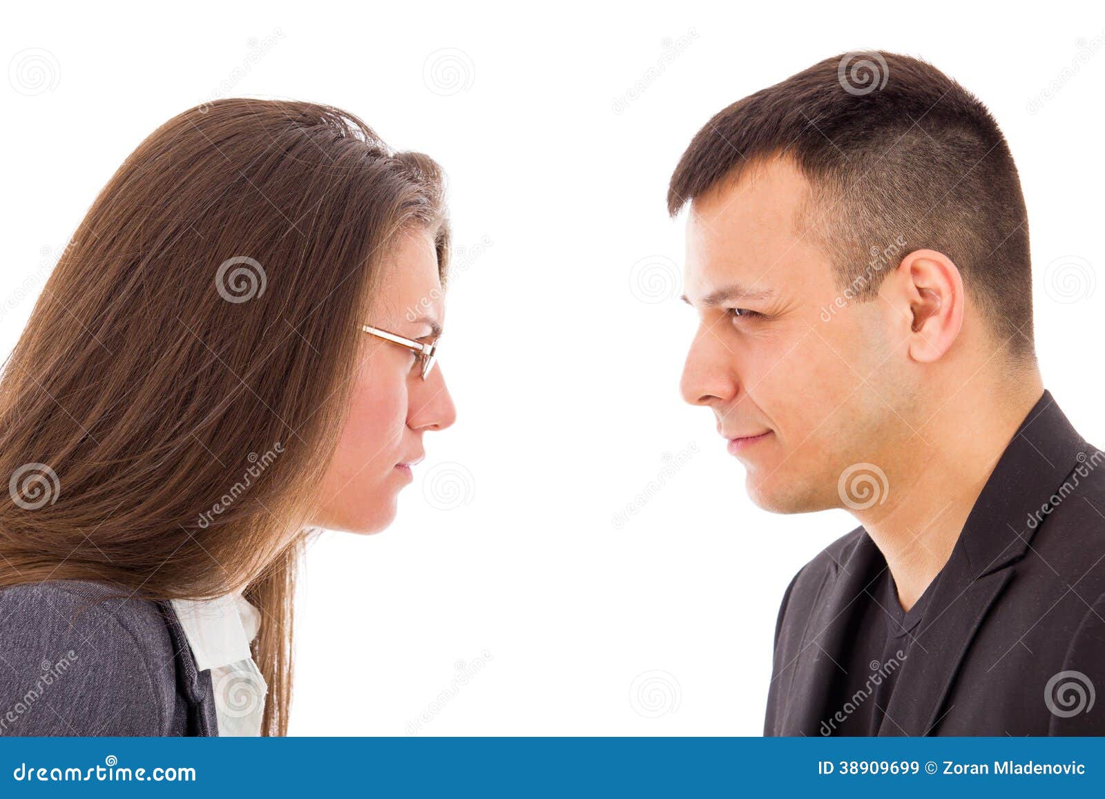 Angry Couple Not Trusting Each Other Stock Image - Image of husband ...