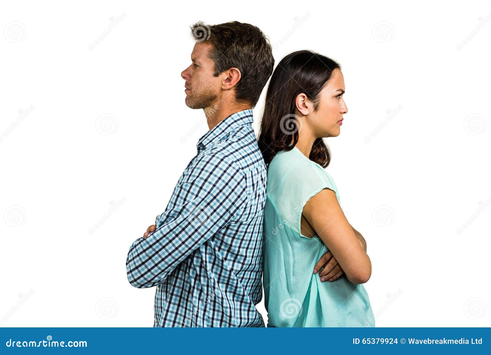 Two Angry People Back To Back