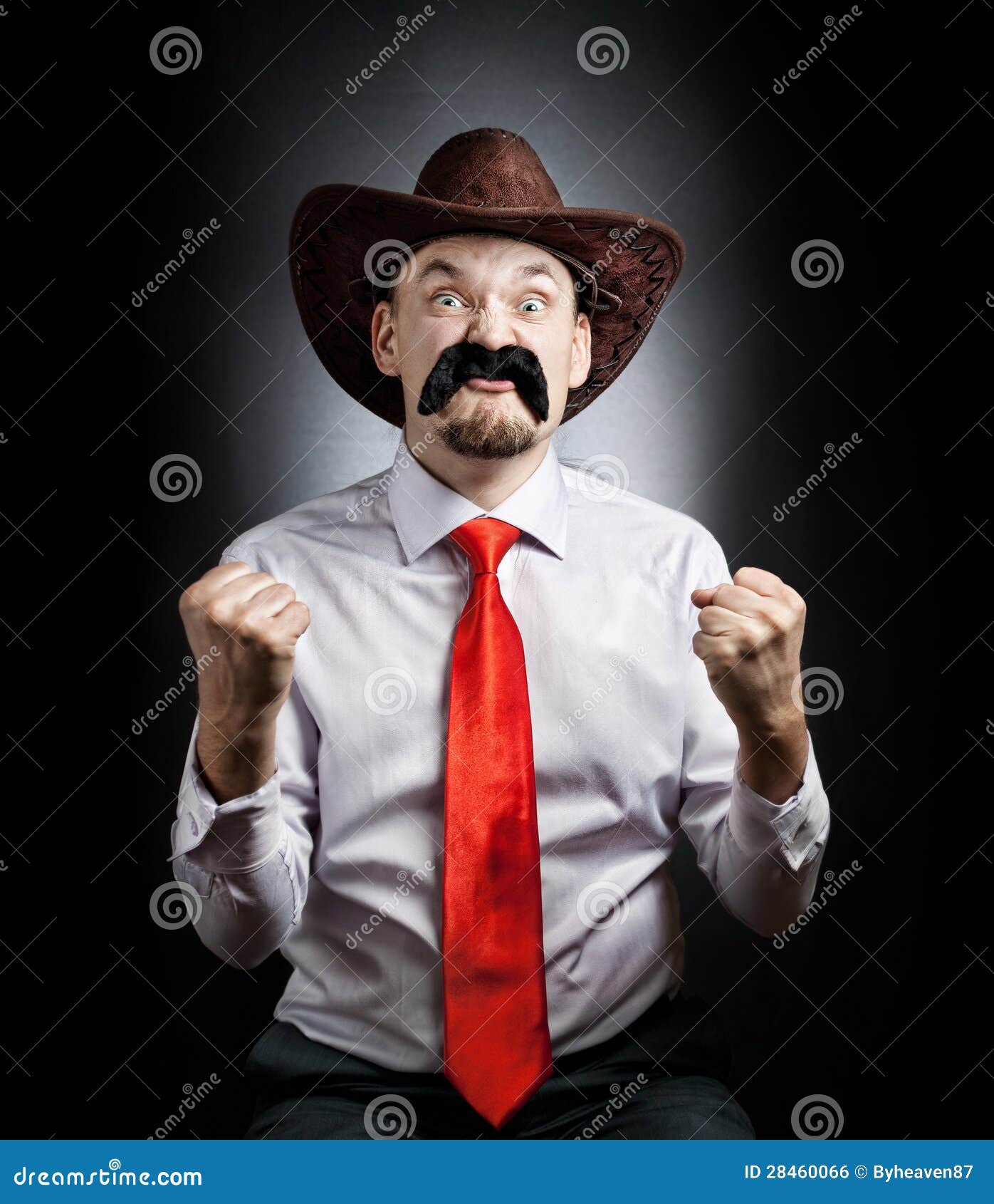 Angry Cowboy stock photo. Image of emotion, business - 28460066