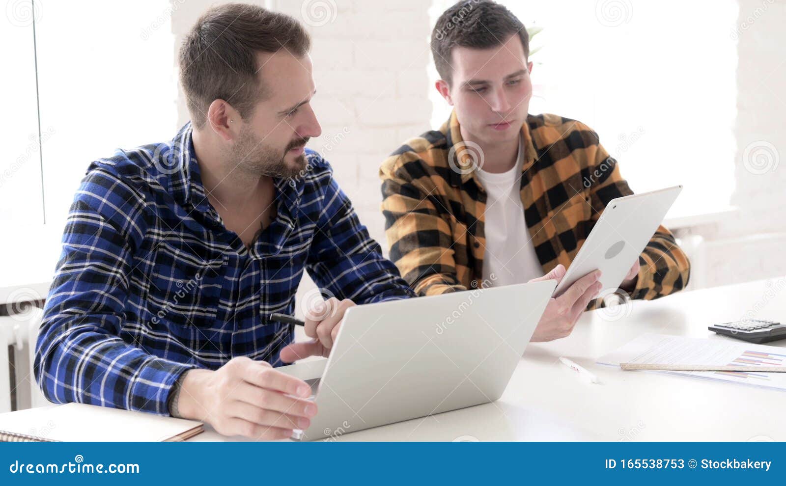 The Angry Creative People Fighting at Work Stock Image - Image of ...