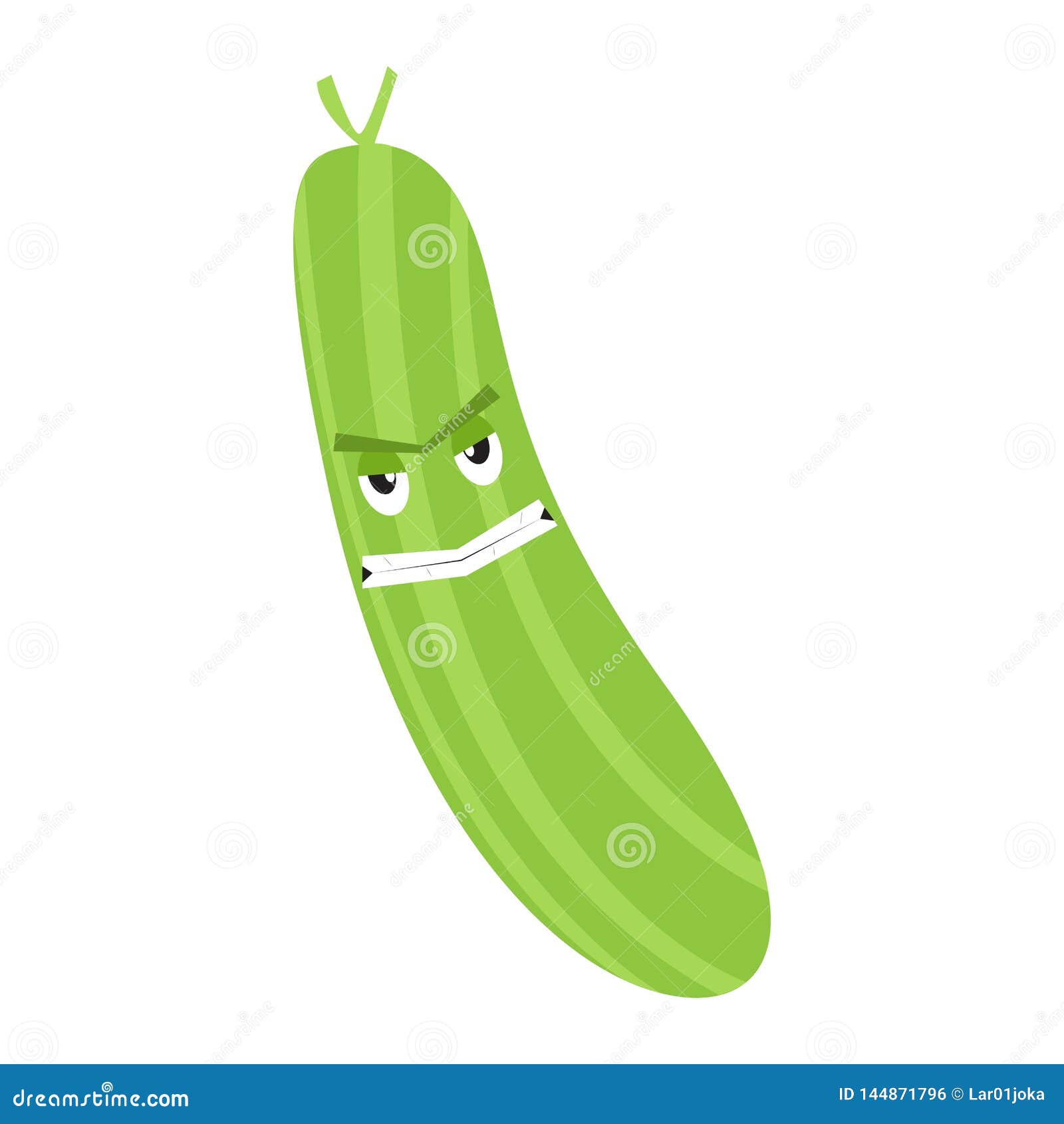 Angry Cucumber And Crying Tomato Character Sticker Cartoon Vector ...