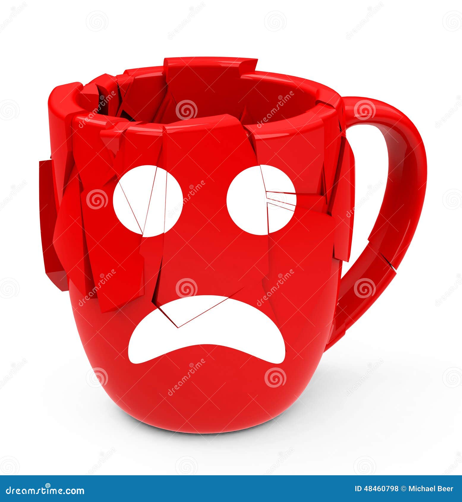 The angry cup stock illustration. Illustration of angry - 48460798