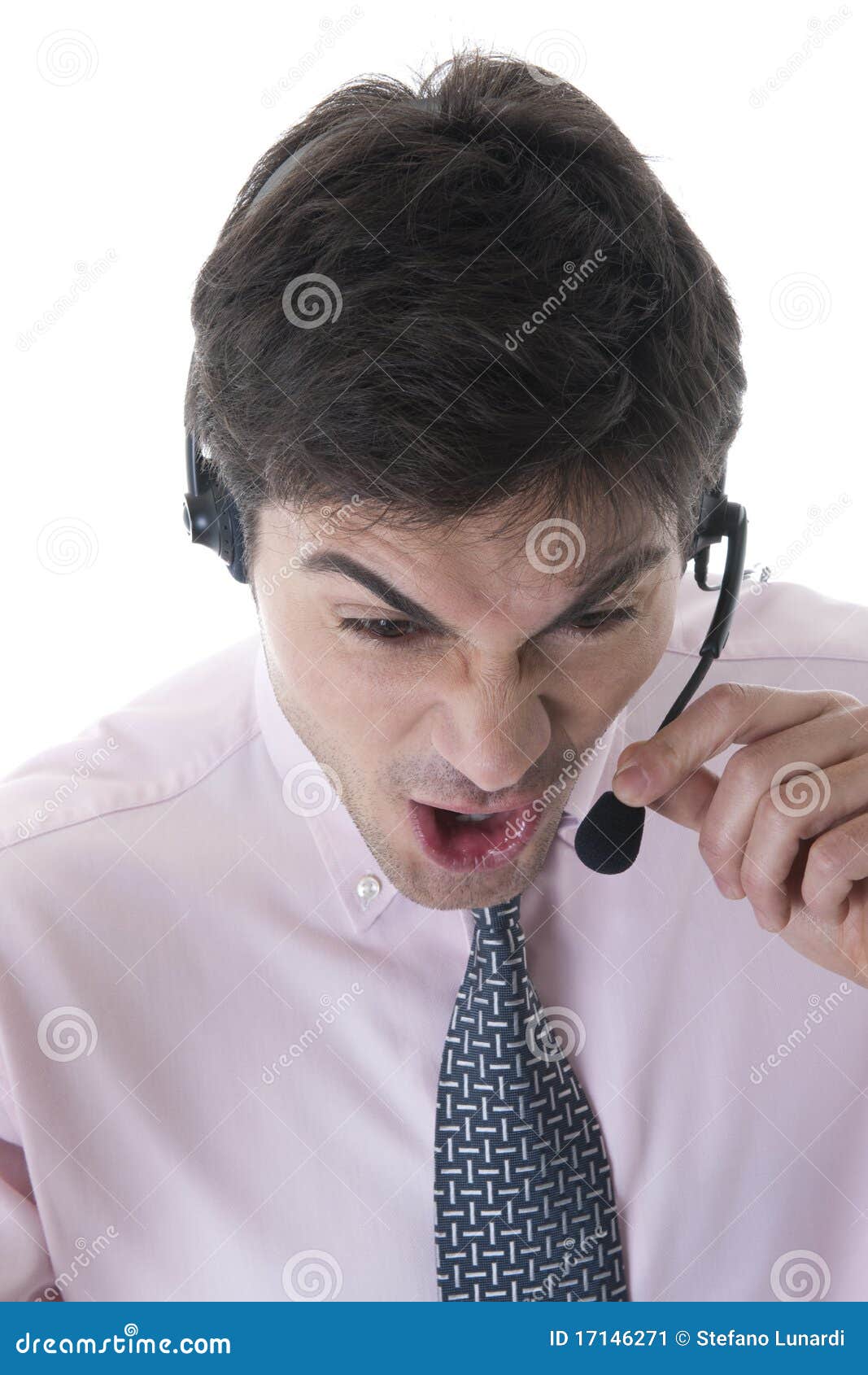 Angry Customer Service Representative Picture. Image: 17146271