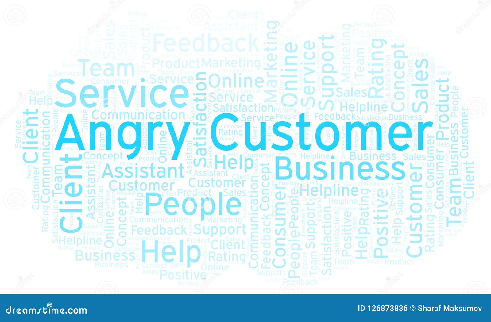 Angry Customer word cloud. stock illustration. Illustration of ...