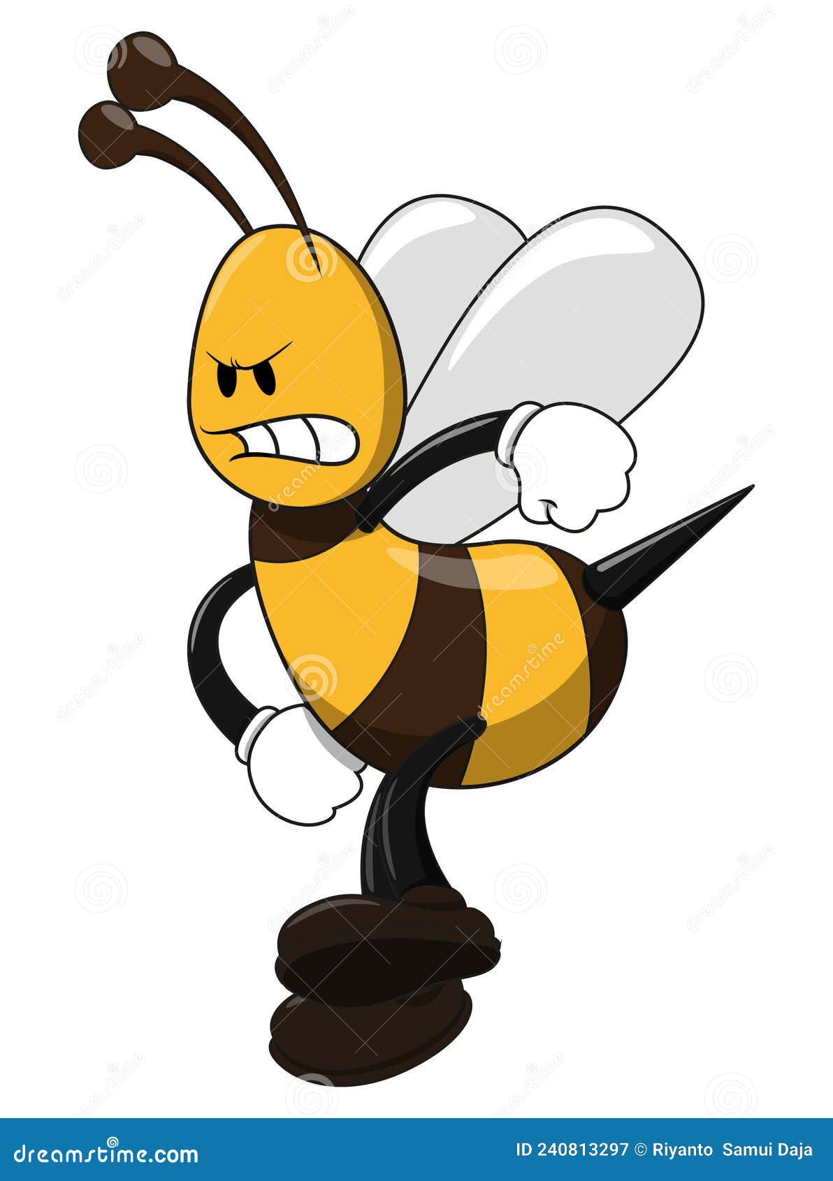 Angry Mob Marching With Political Protest Sign Cartoon Vector ...