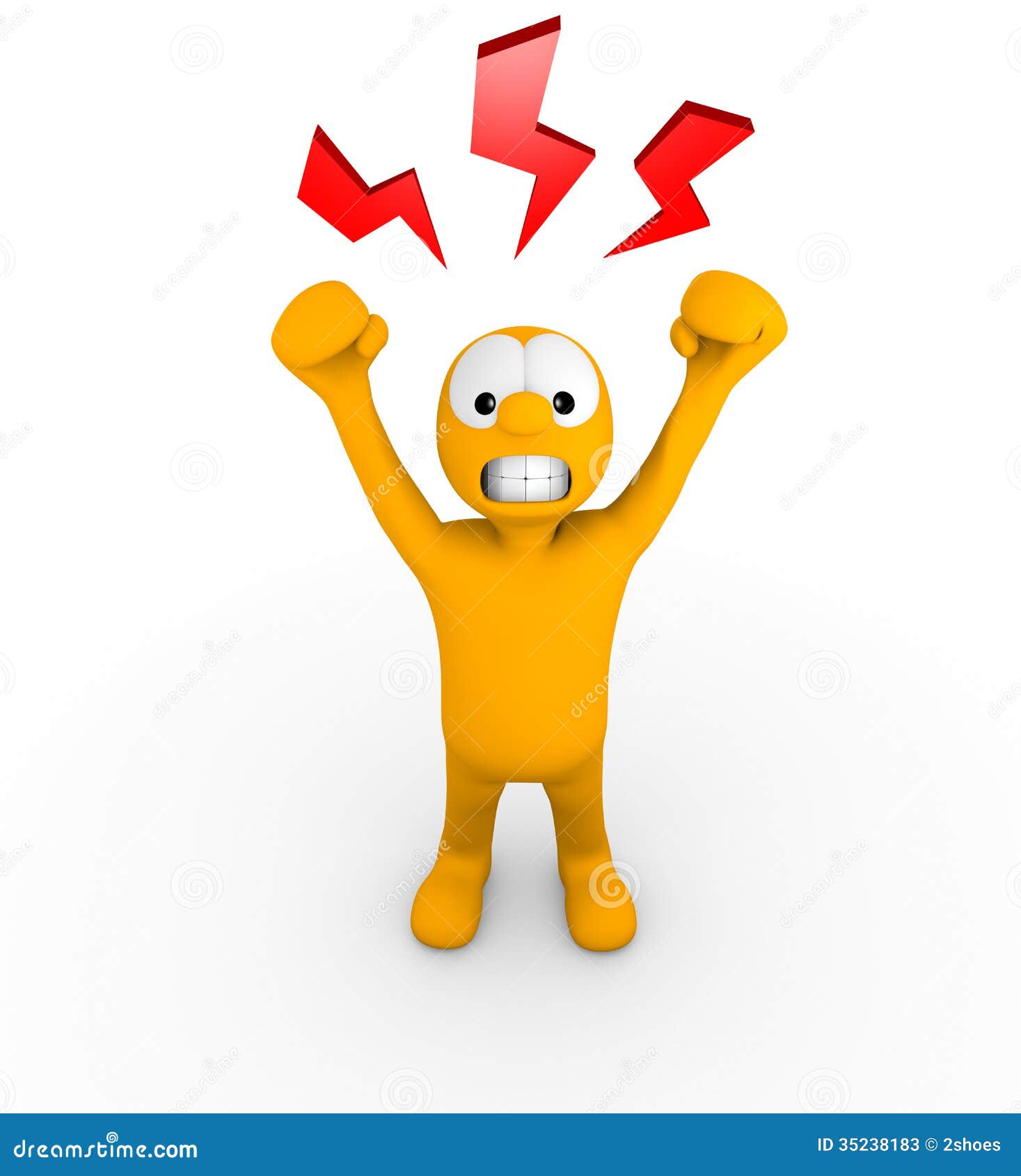 3d Small People - Angry Stock Image | CartoonDealer.com #14429683