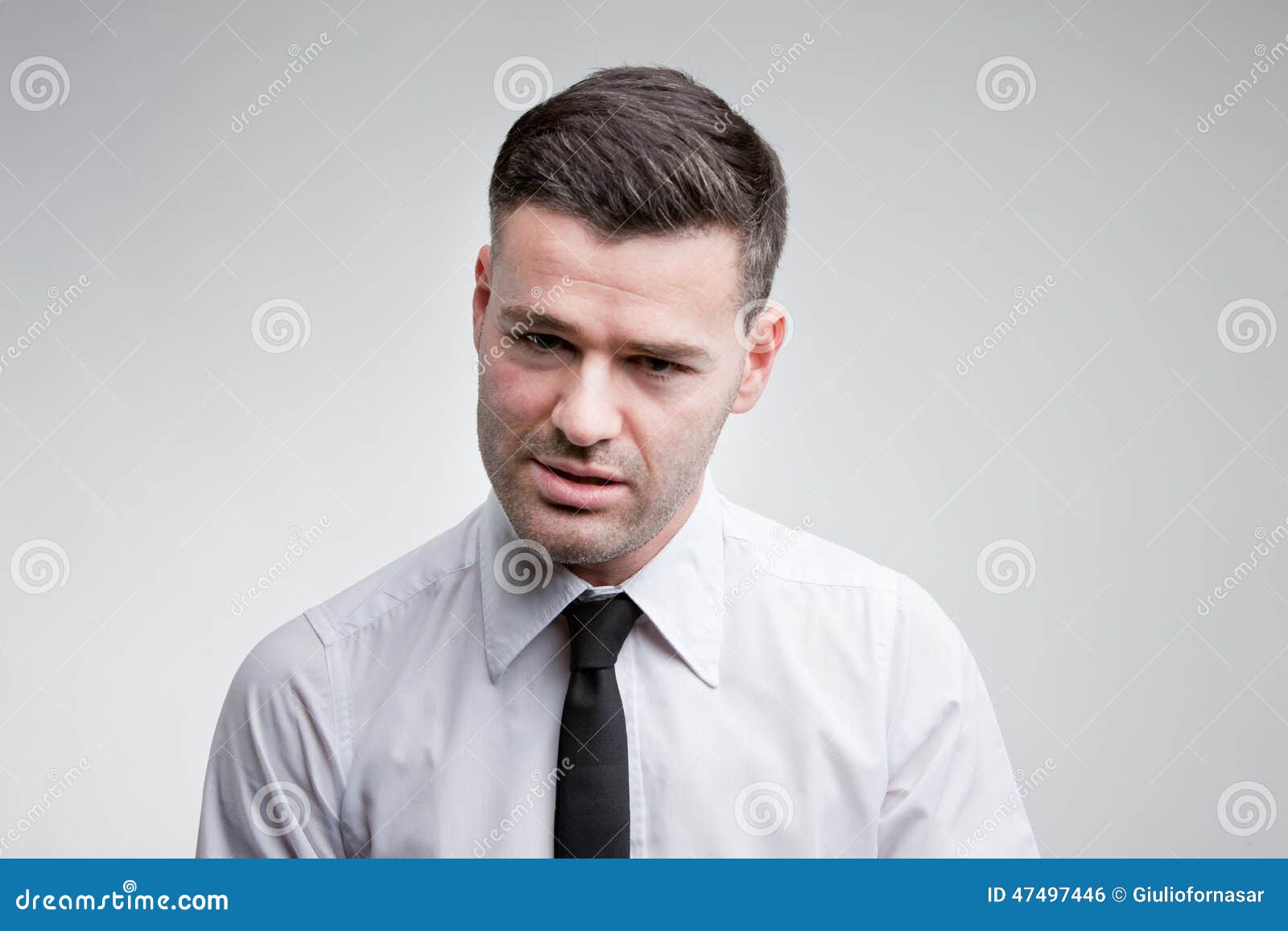 Angry Dangerous Man Staring at Camera Stock Photo - Image of doubt ...