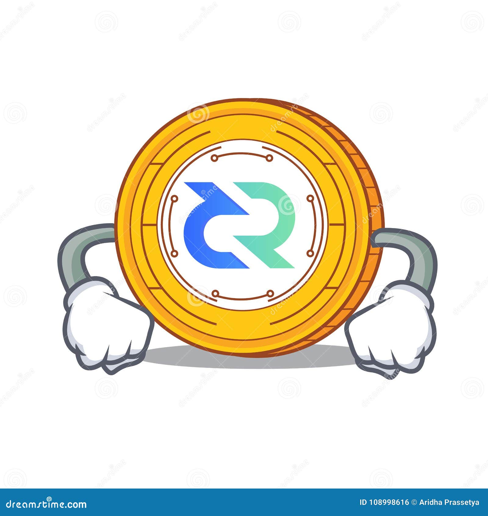 Angry Decred Coin Mascot Cartoon Editorial Photo - Illustration of ...
