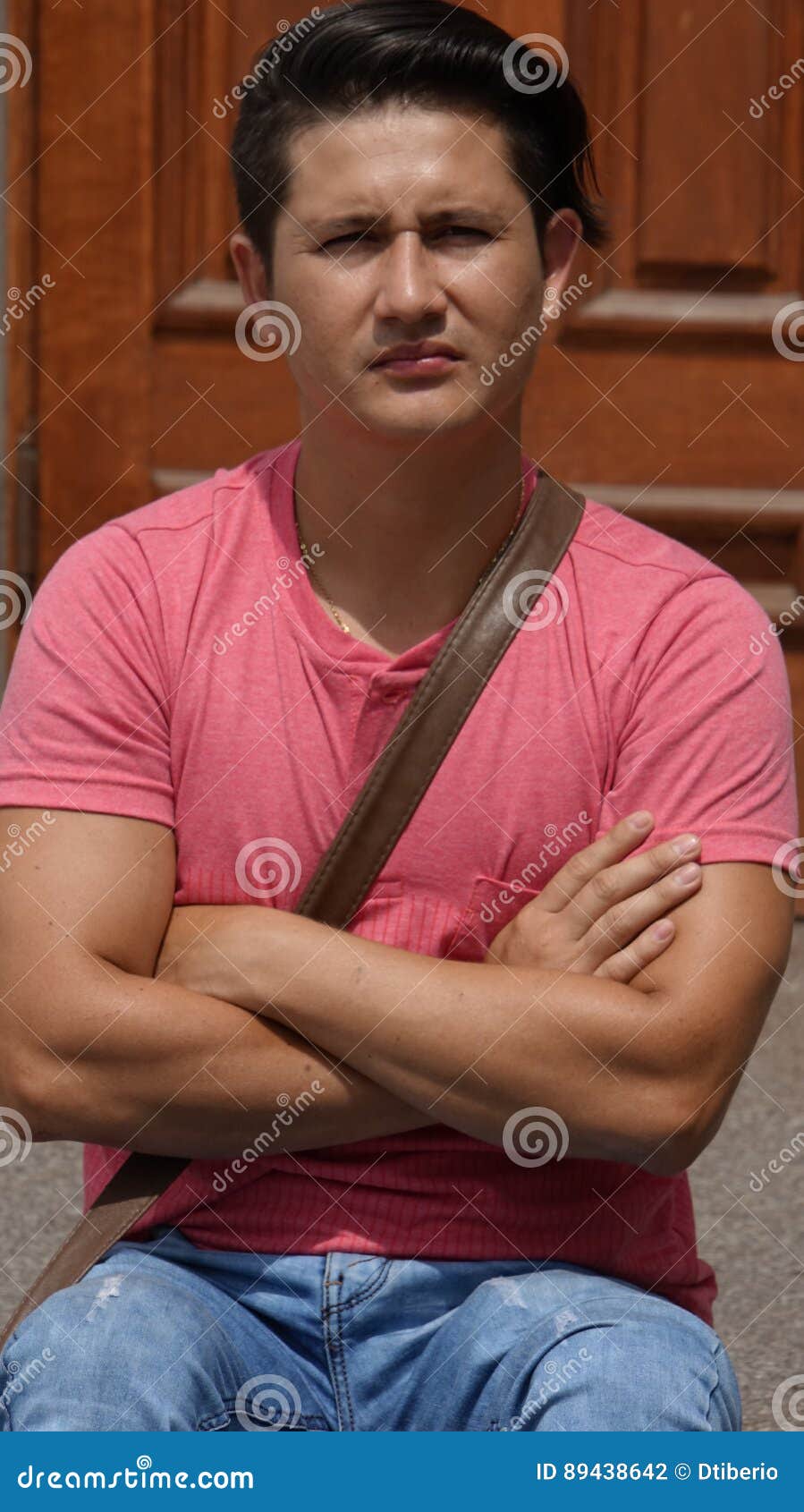 Angry or Defensive Man stock photo. Image of emotion - 89438642