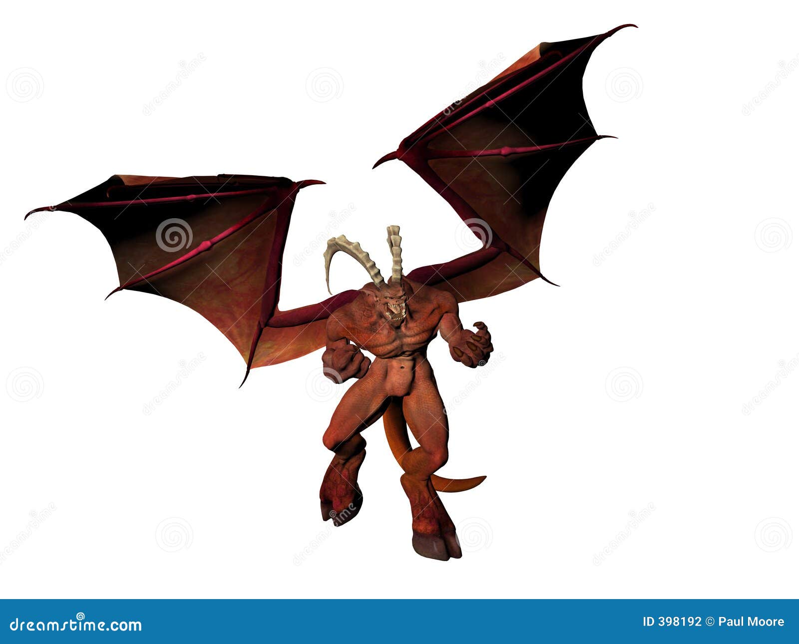 Angry Demon stock illustration. Illustration of face, suyama - 398192