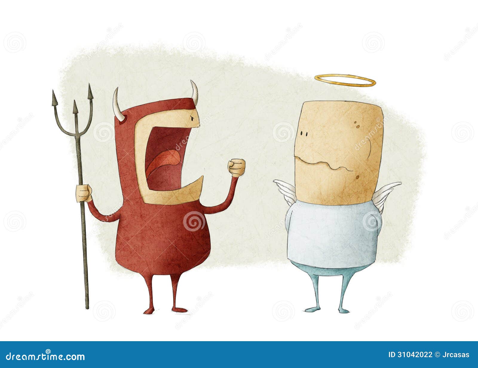 Angry Demon Shouting Angel Stock Illustrations – 4 Angry Demon Shouting ...