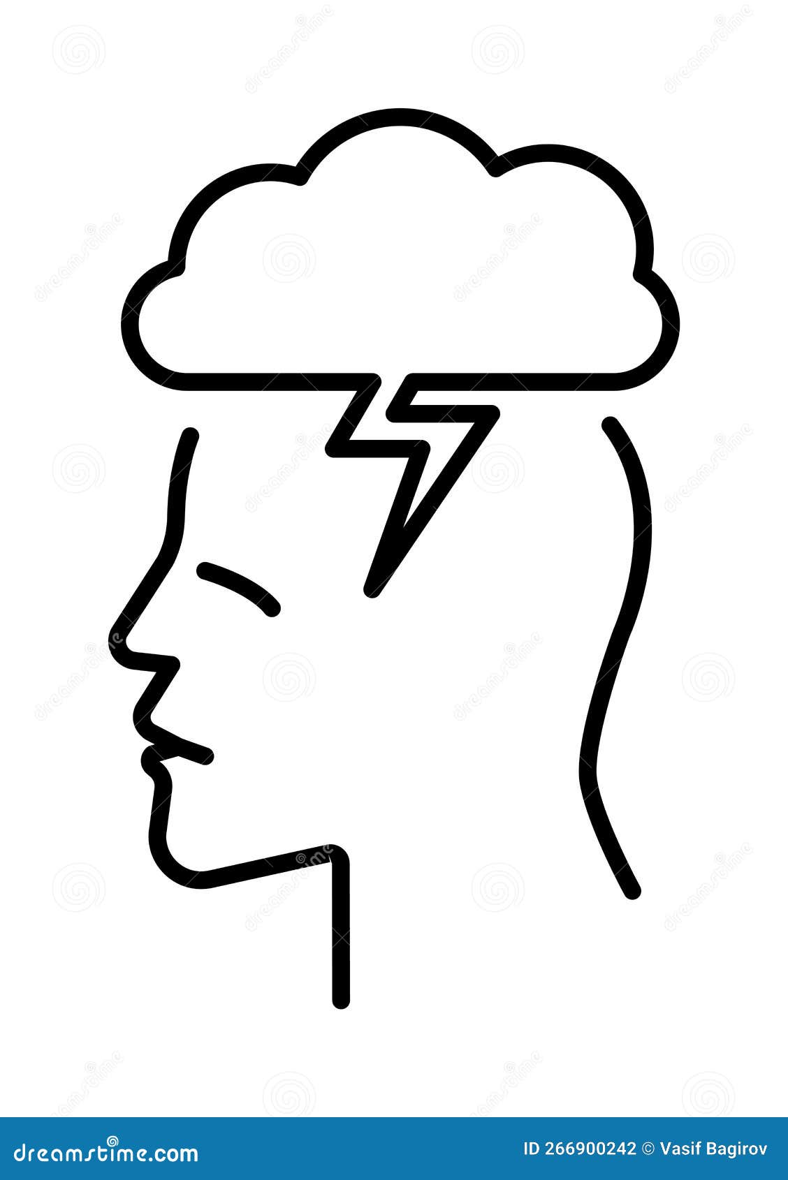 Angry, Depress, Depression Vector Icon On Transparent Background ...