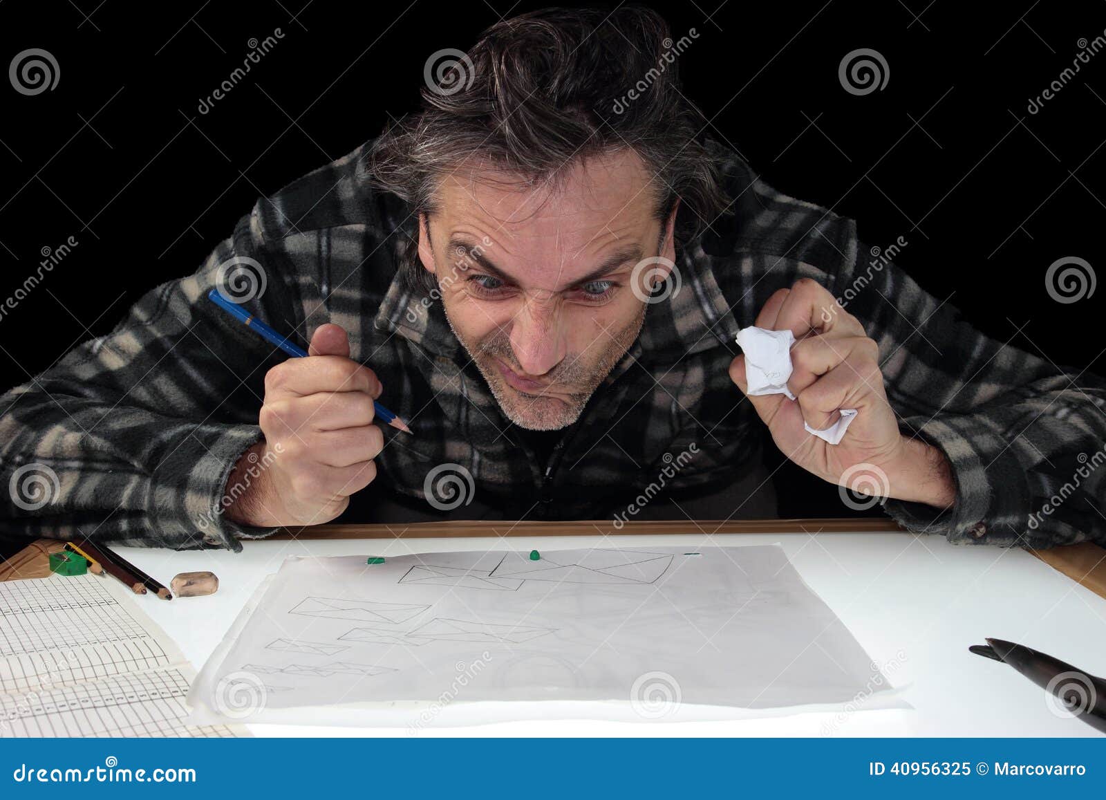 Angry designer stock image. Image of paper, angry, artist - 40956325