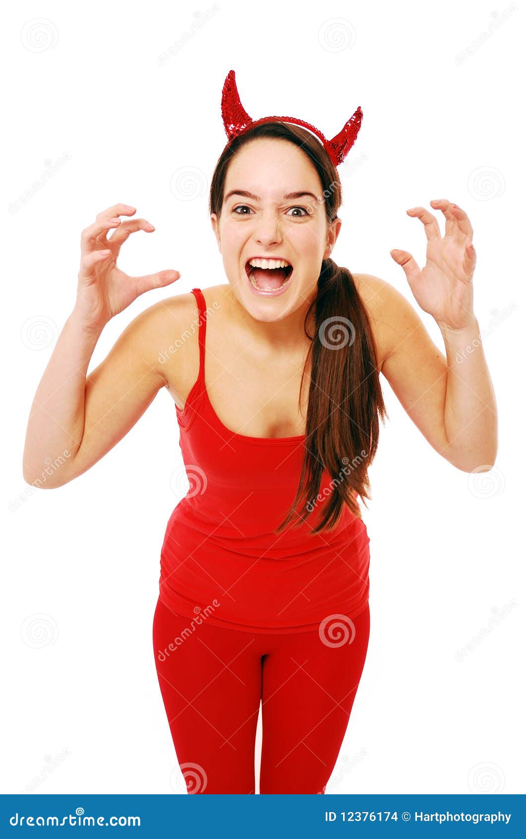 Angry devil stock photo. Image of evil, frustration, emotions - 12376174