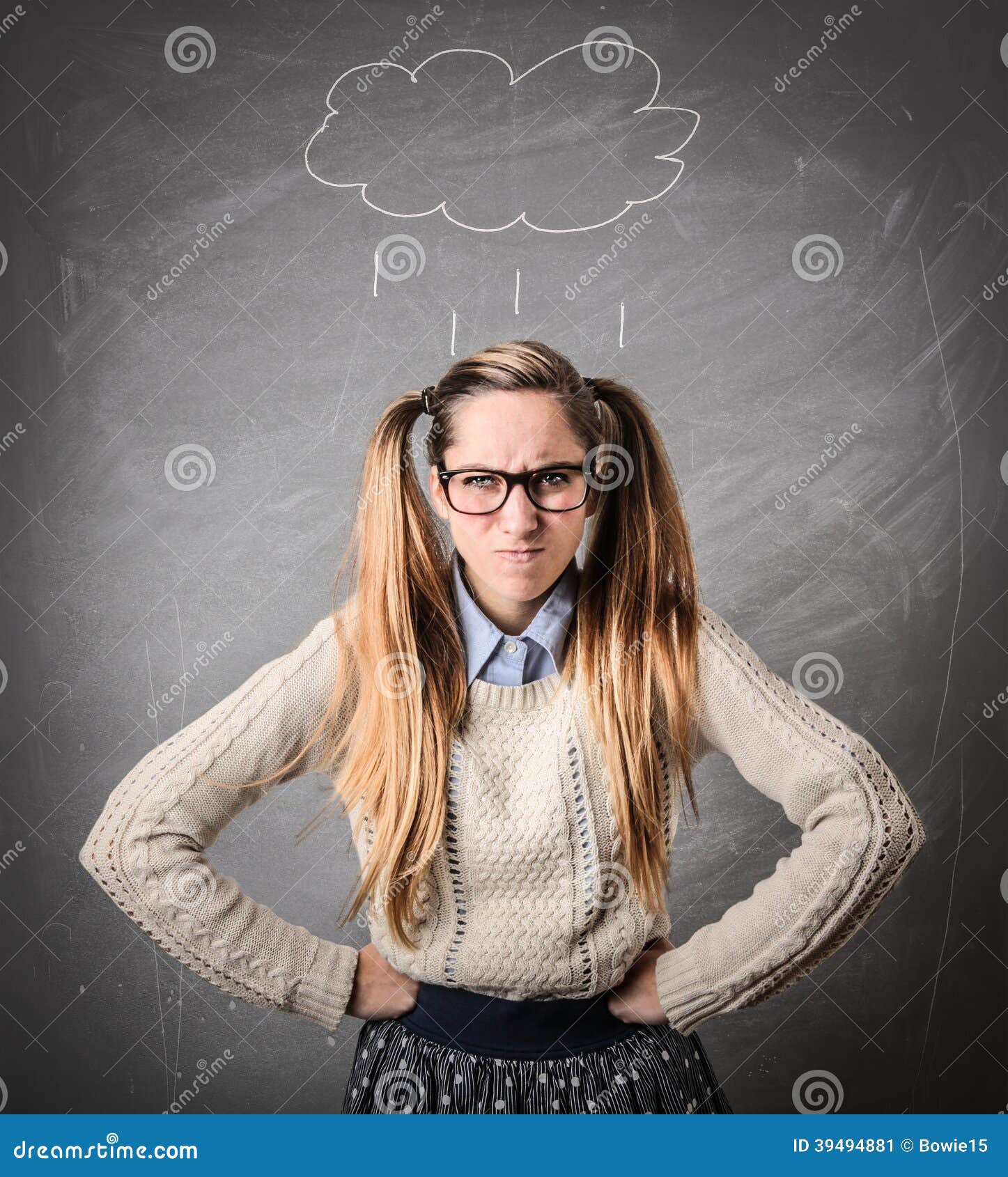 Angry Disappointed Young Student Stock Image - Image of teen, truble ...