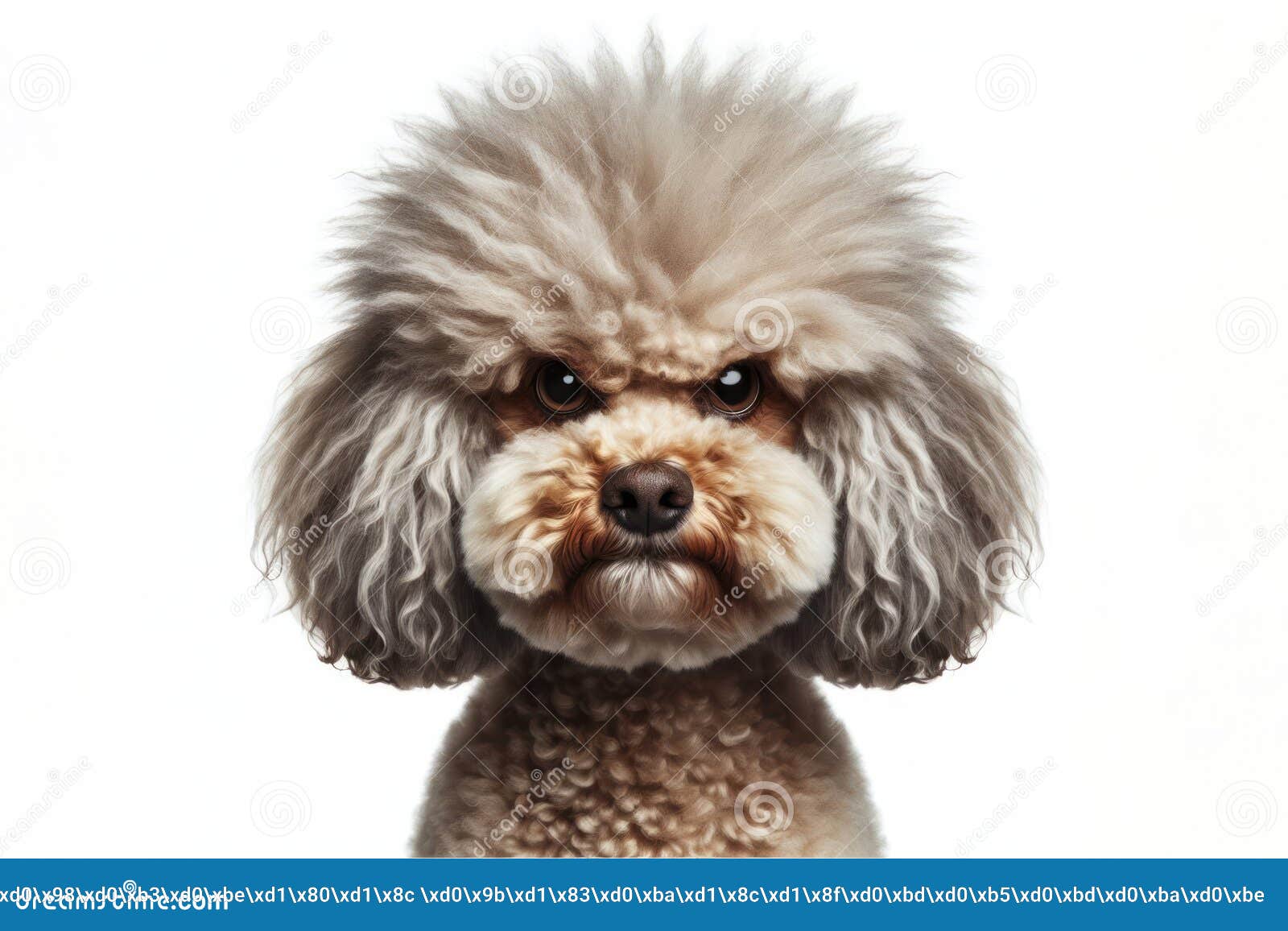 Angry Poodle Dog Cartoon Illustration | CartoonDealer.com #255362567