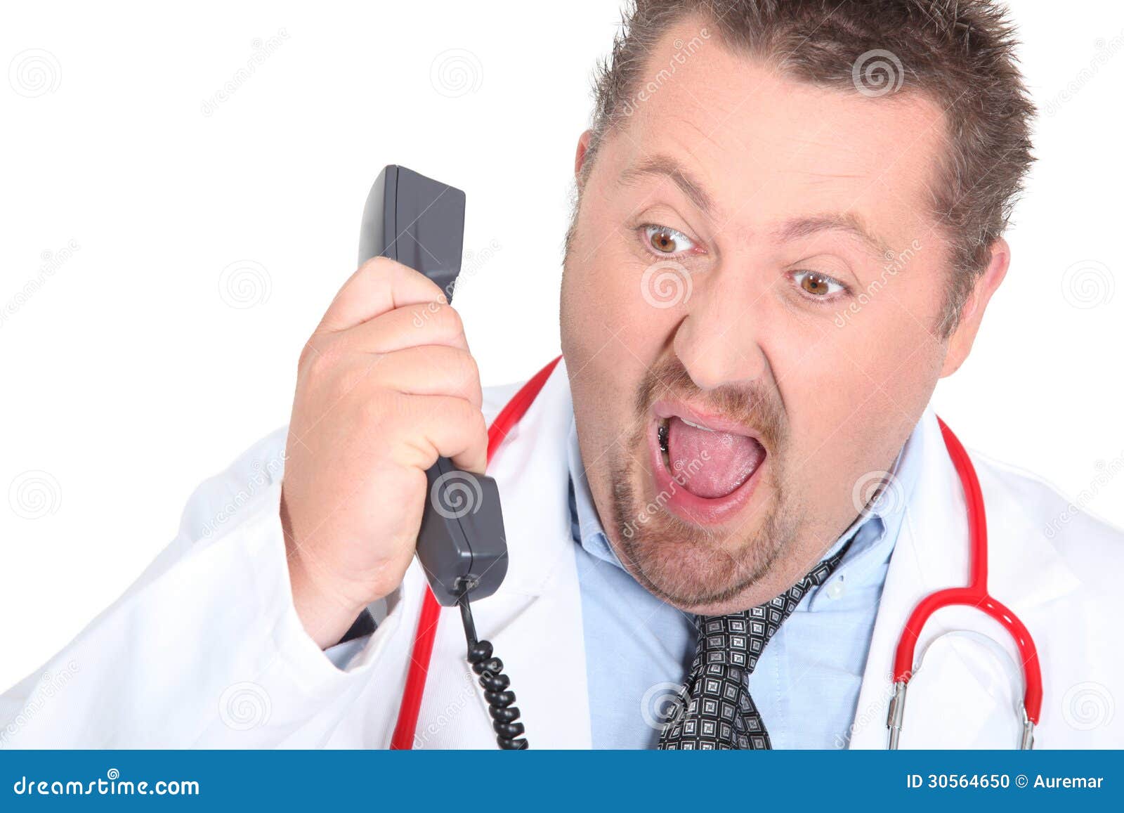 Angry doctor shouting stock photo. Image of furious, space - 30564650