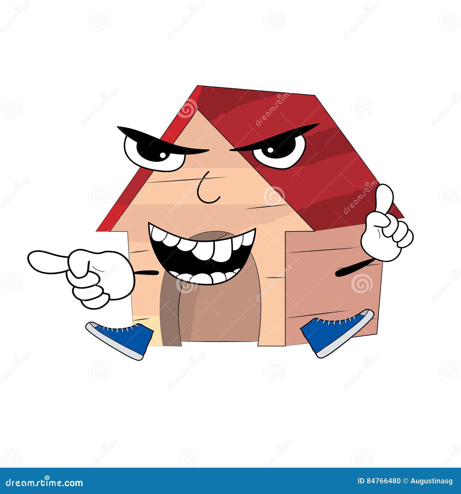 Angry Dog House Stock Illustration | CartoonDealer.com #84766480