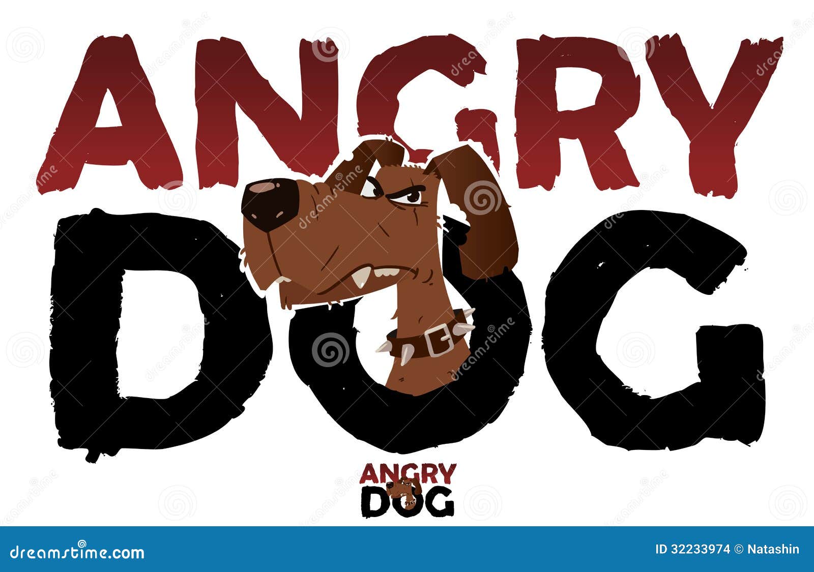 Angry Dog Sign Stock Images - Image: 32233974