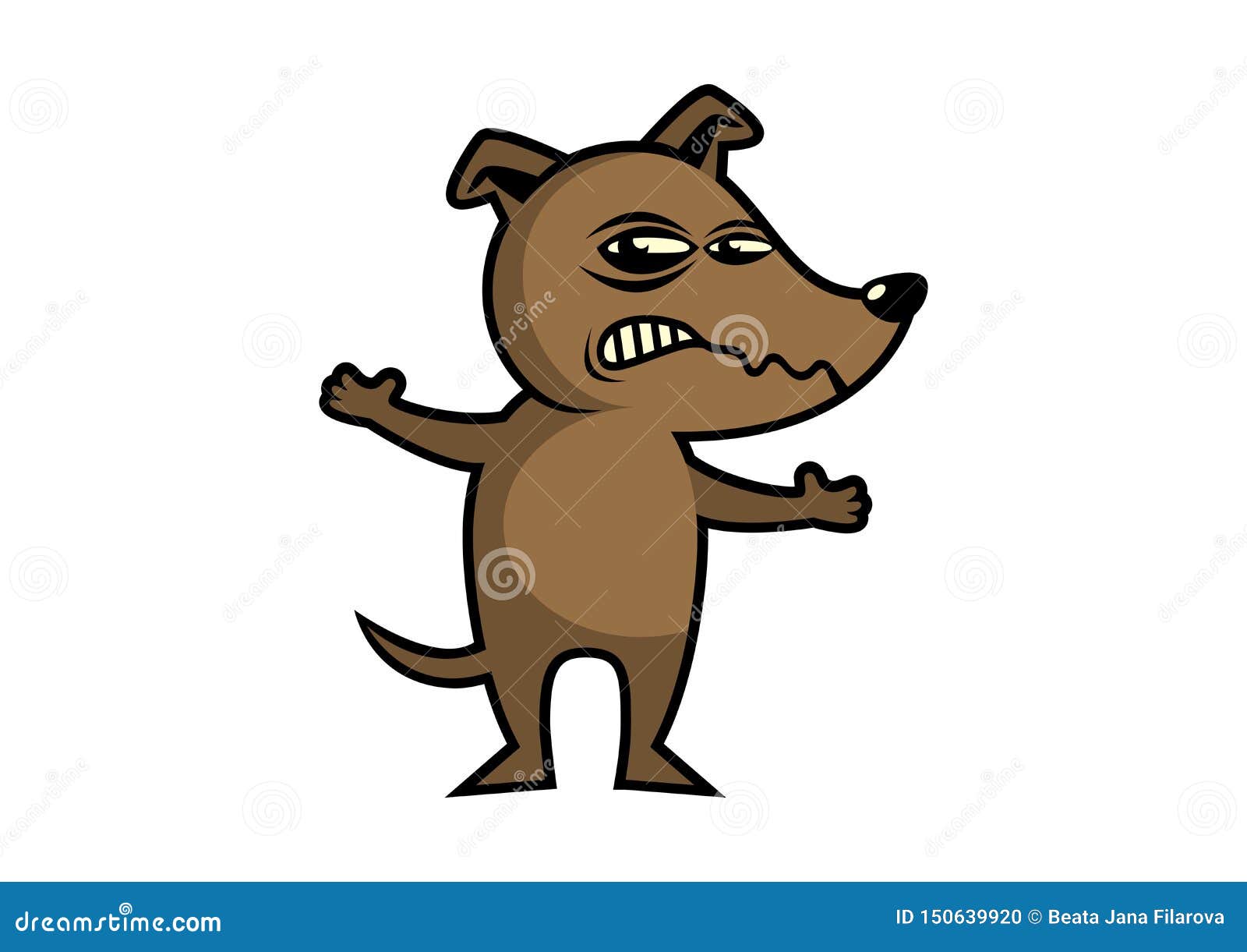 Rabies Dog Cartoon