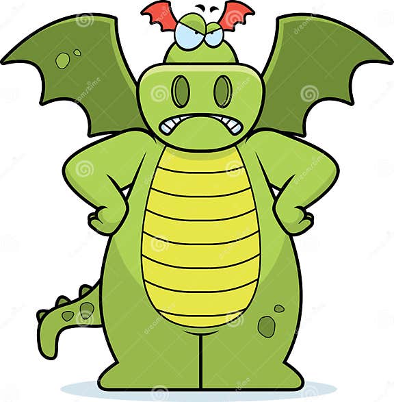 Angry Dragon stock vector. Illustration of green, angry - 11845247