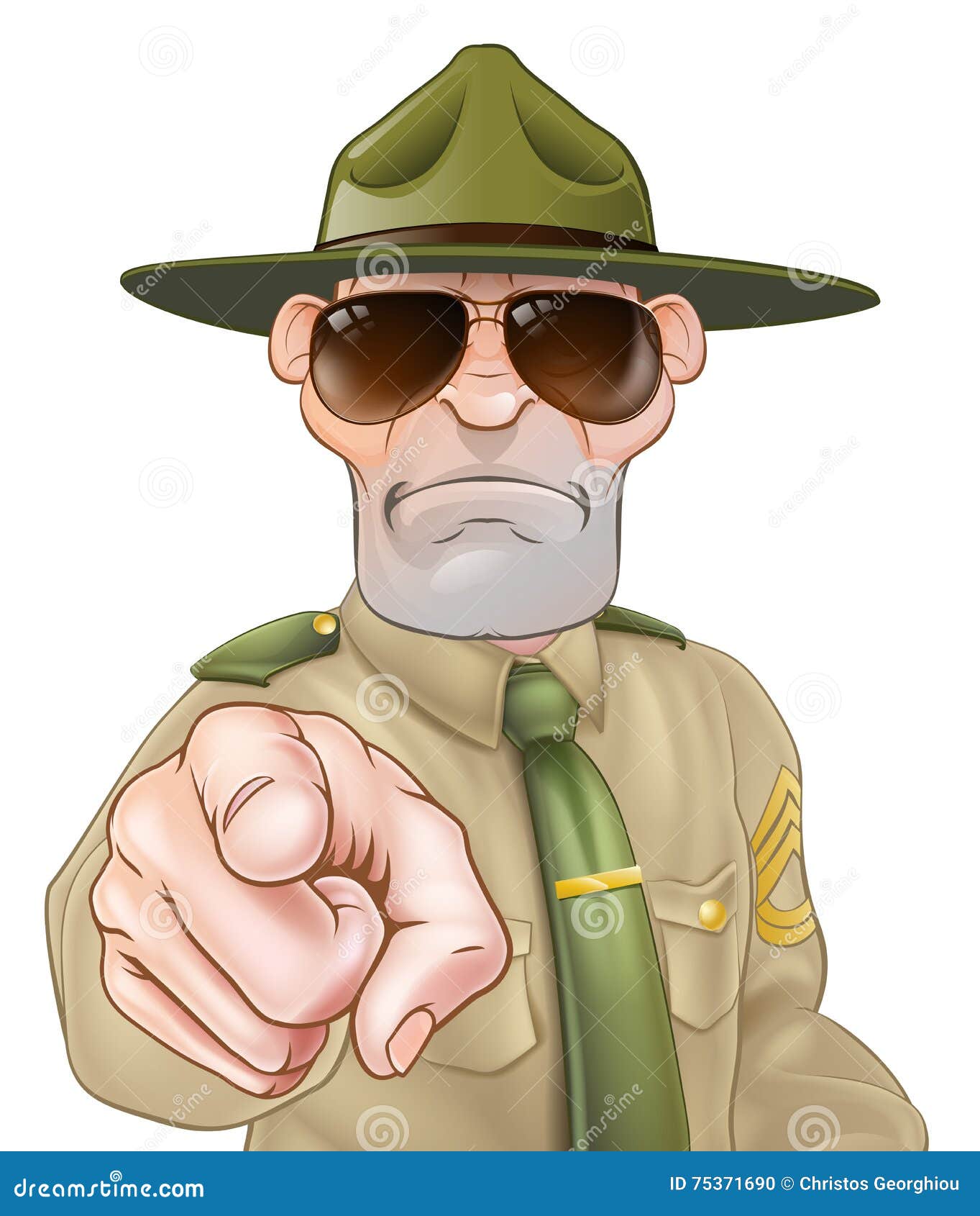 Angry Drill Sergeant Cartoon Vector Illustration | CartoonDealer.com ... Angry Drill Sergeant Cartoon Vector Illustration | CartoonDealer.com ...