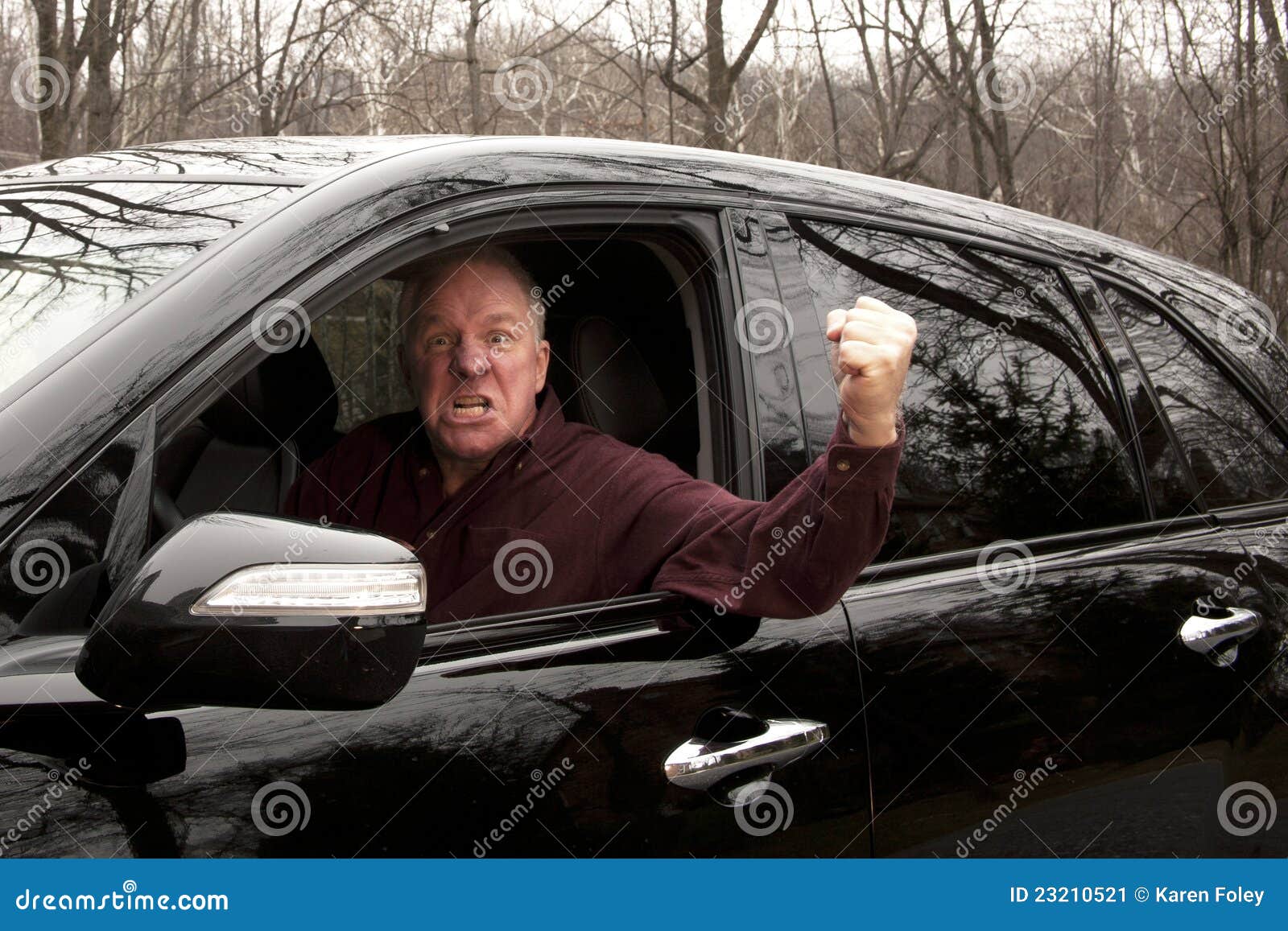 Angry Driver stock image. Image of male, irate, driving - 23210521