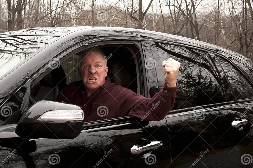 Angry Driver stock image. Image of male, irate, driving - 23210521