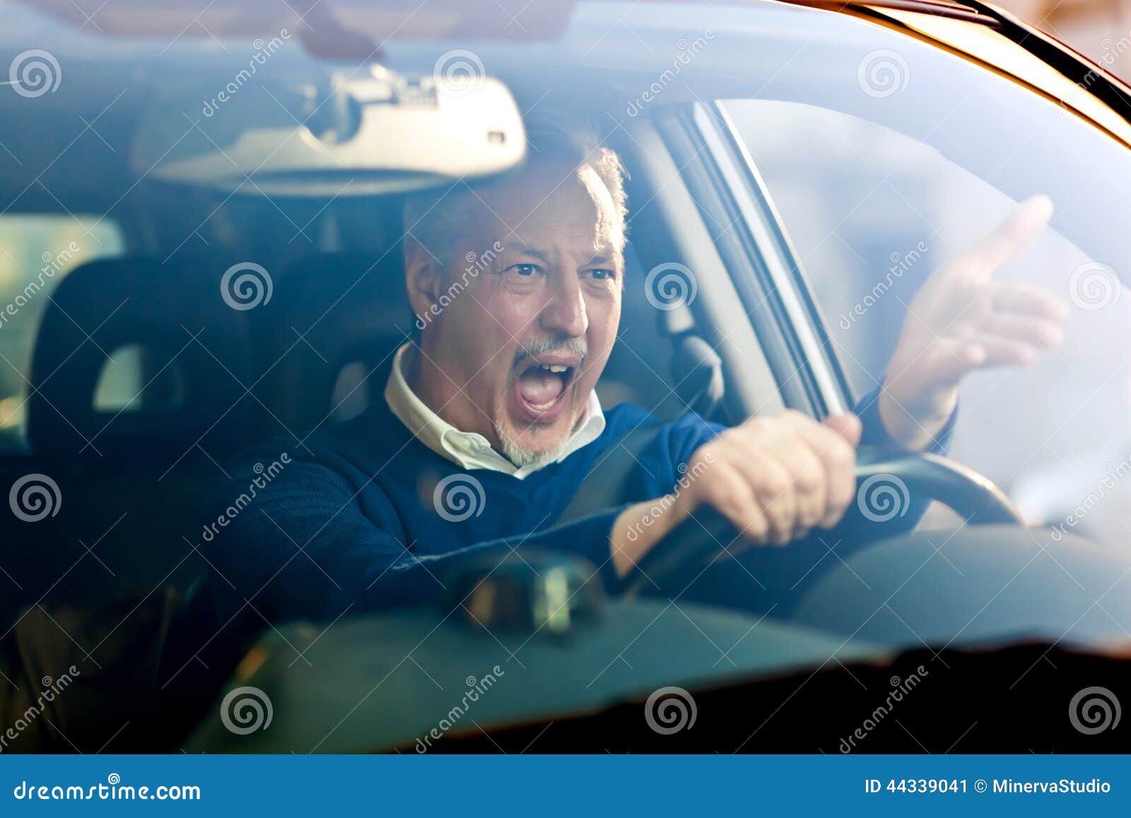 Angry driver stock image. Image of furious, automobile - 44339041