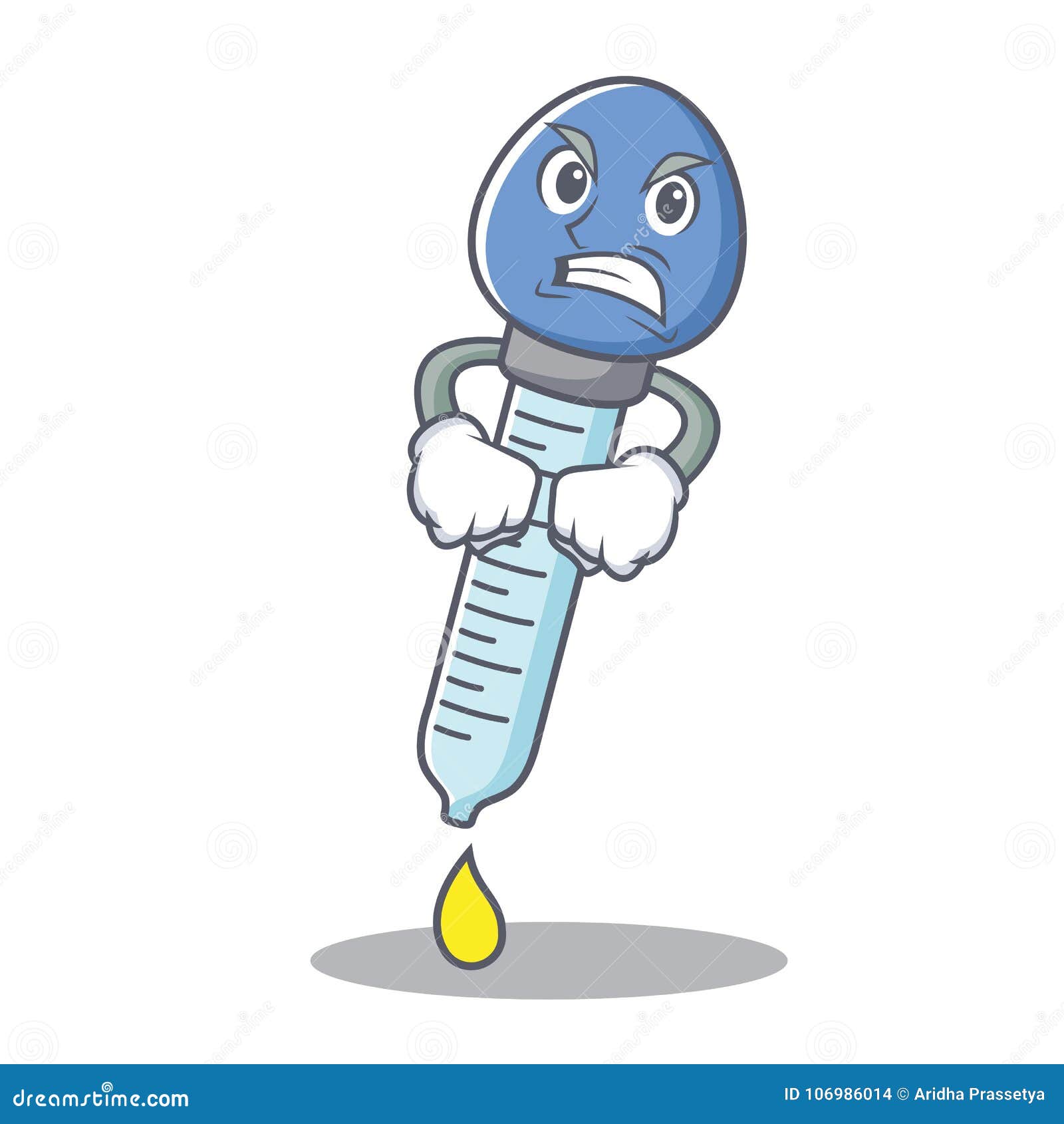 Angry Dropper Character Cartoon Style Stock Vector - Illustration of ...