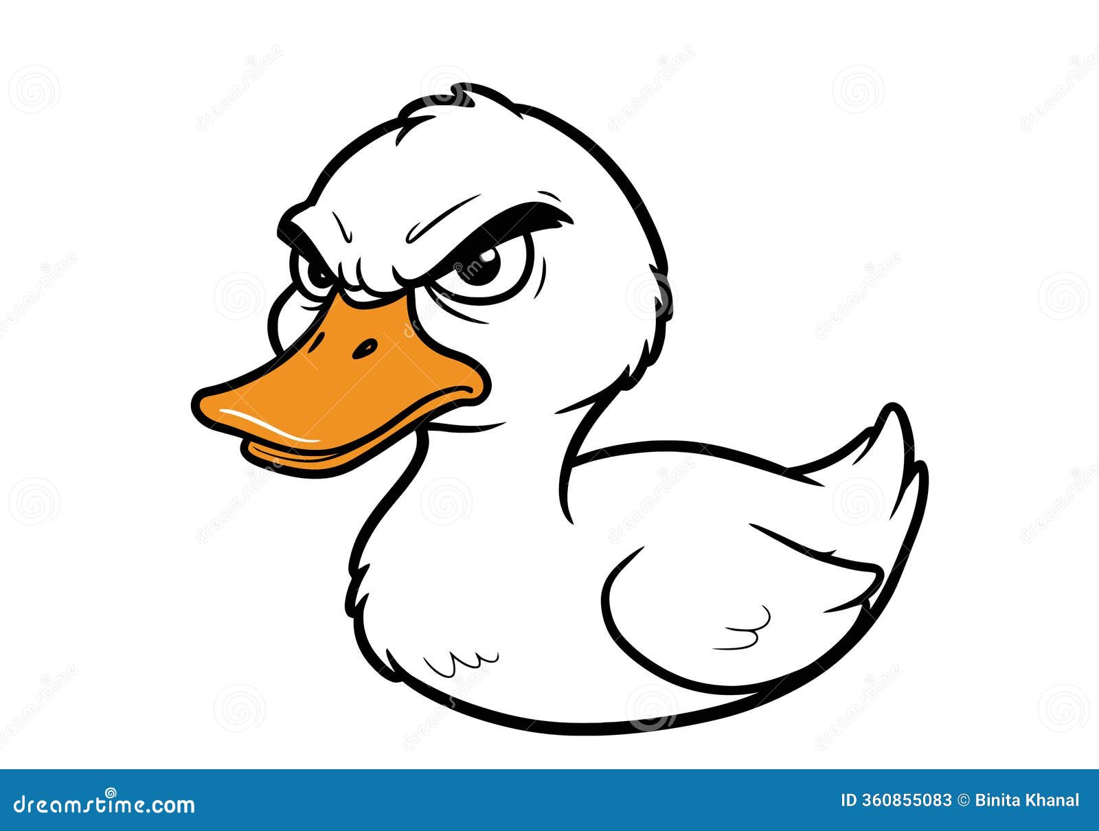 Angry Duck With Ducklings Coloring Pages For Kids Relaxation Royalty ...
