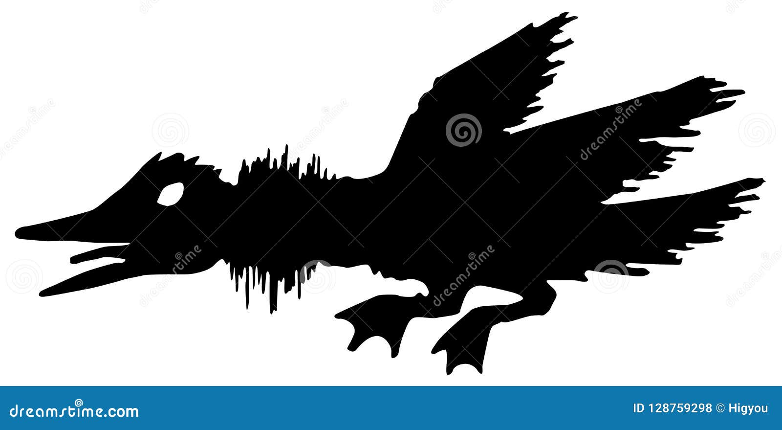 Angry Duck Stencil stock vector. Illustration of angry - 128759298
