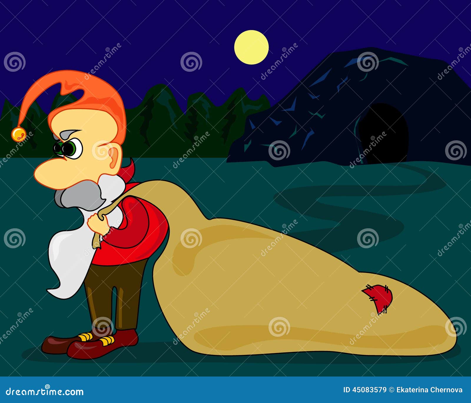 Angry dwarf stock vector. Illustration of character, gloomy - 45083579